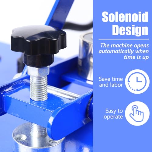 Heat Press Machine, 16" x 20" Manual Magnetic Semi-Automatic Heat Press ...