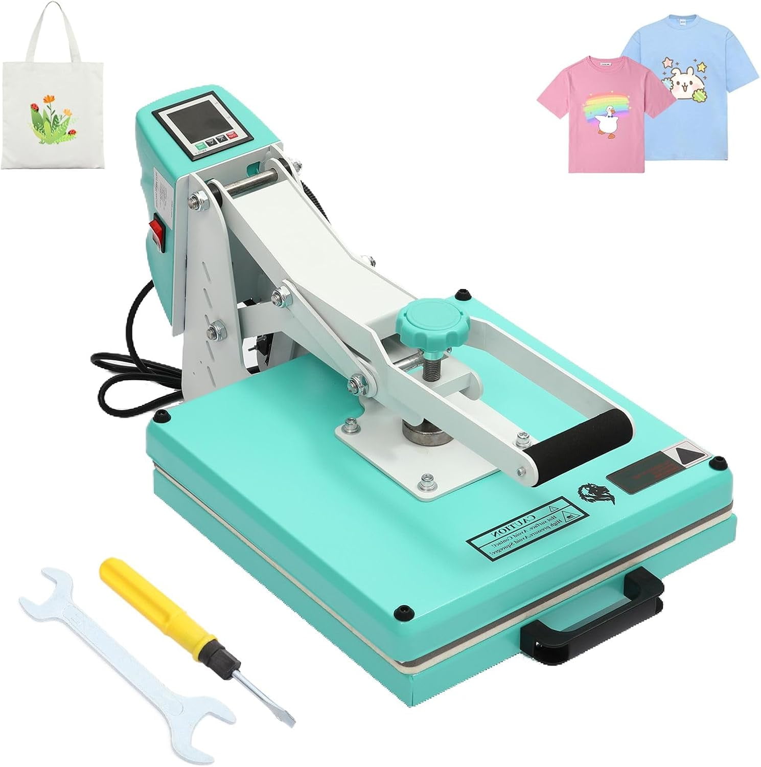 Heat Press Machine for T-Shirts, 15" x 15" Digital Industrial ...