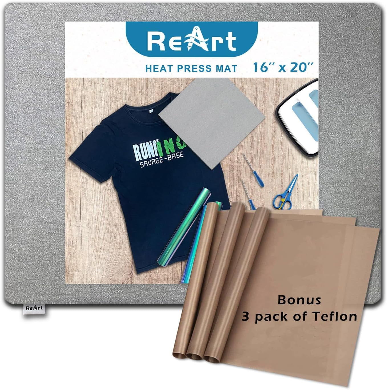 Heat Press Mat 16" x 20" for Easypress Both Sides Applicable - Mat for ...