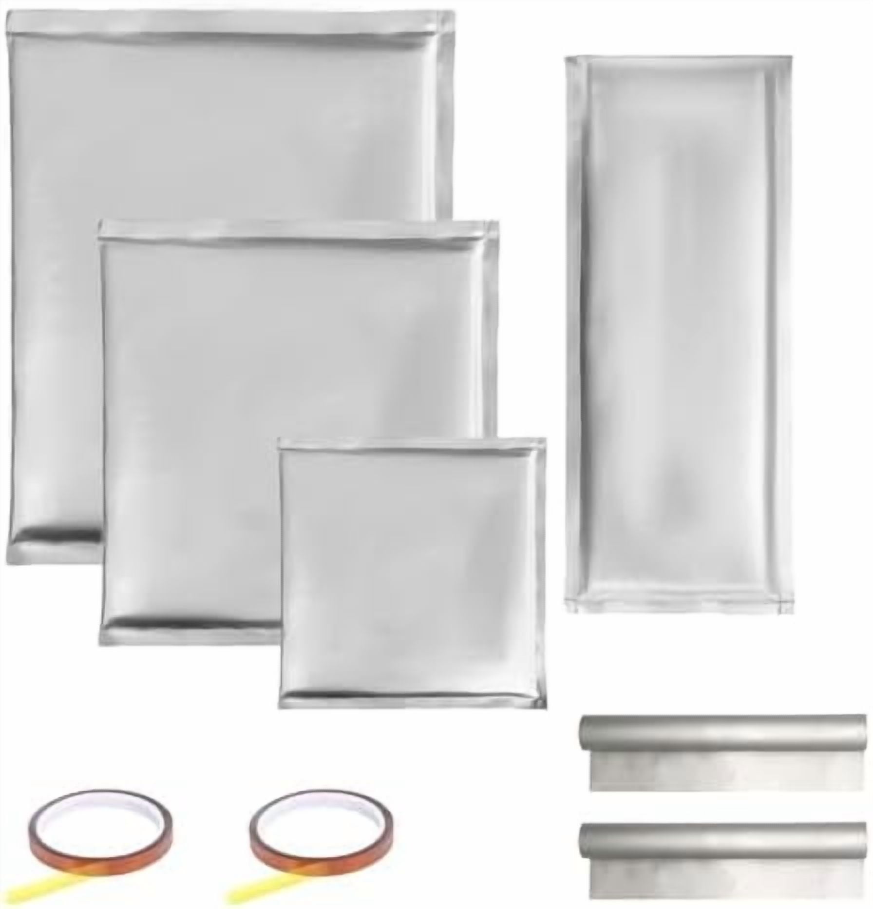 Heat Press Pillow Bundle - 8 Pack Including 4 Size Silver Heat Pressing ...