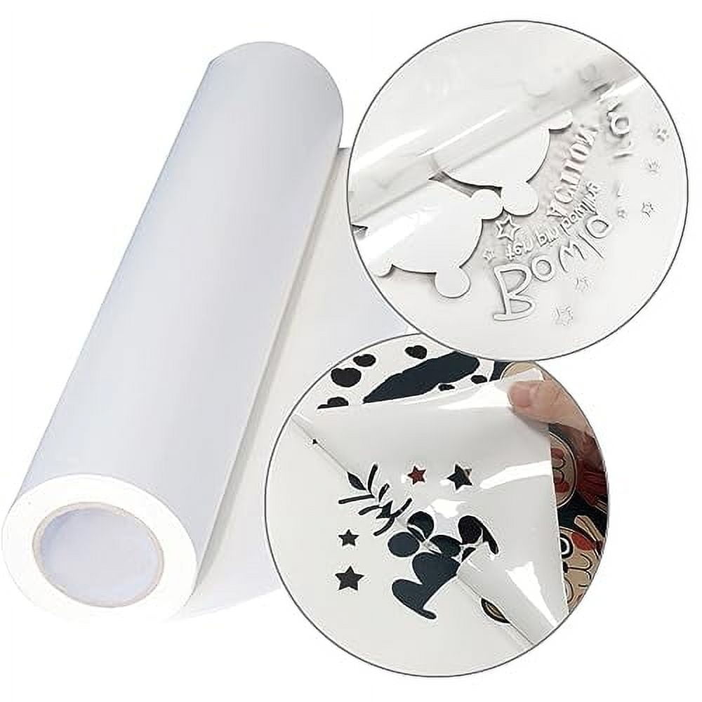 Heat Press Transfer Printable and Cutting PU Vinyl Film White 24" x50ft ...