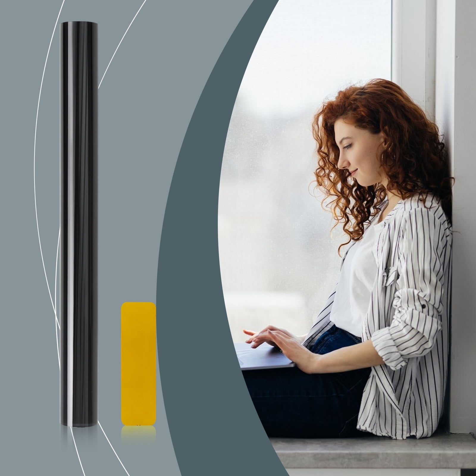 Heat Reflective Window Film for Glass Panes - Thermal Insulation ...