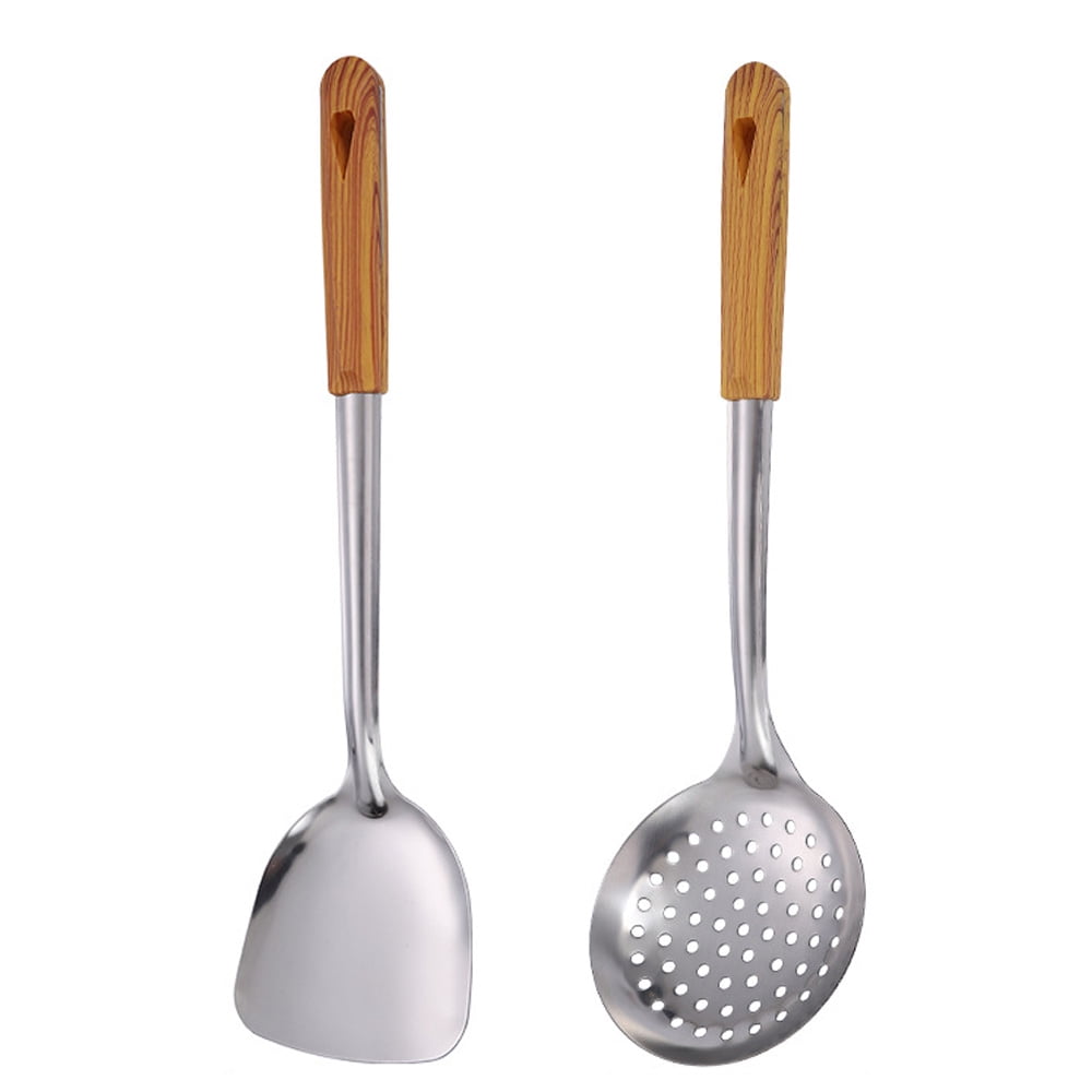 Heat-Resistant Cooking Tools Stainless Steel Kitchen Utensil Set - 2 ...
