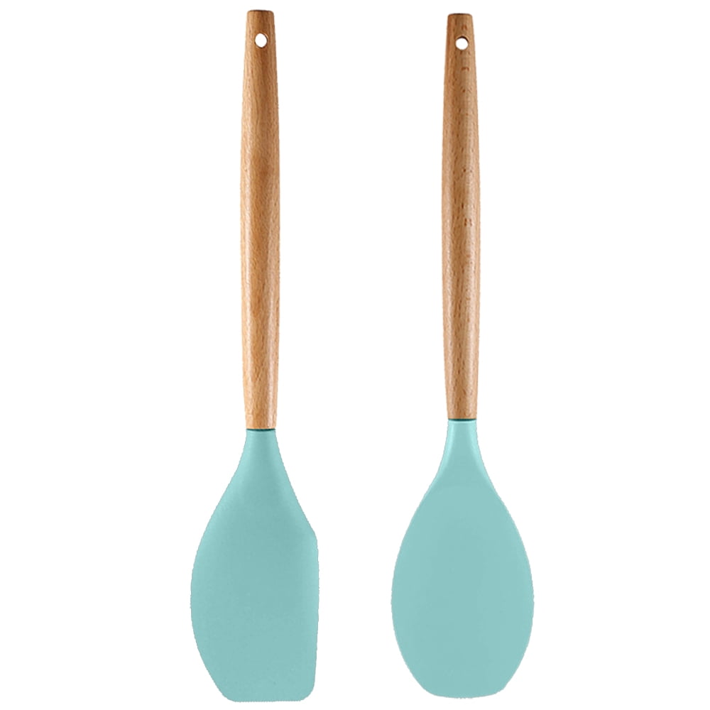 Heat Resistant Cookware Tools 2-Piece Cooking Utensils , Silicone ...