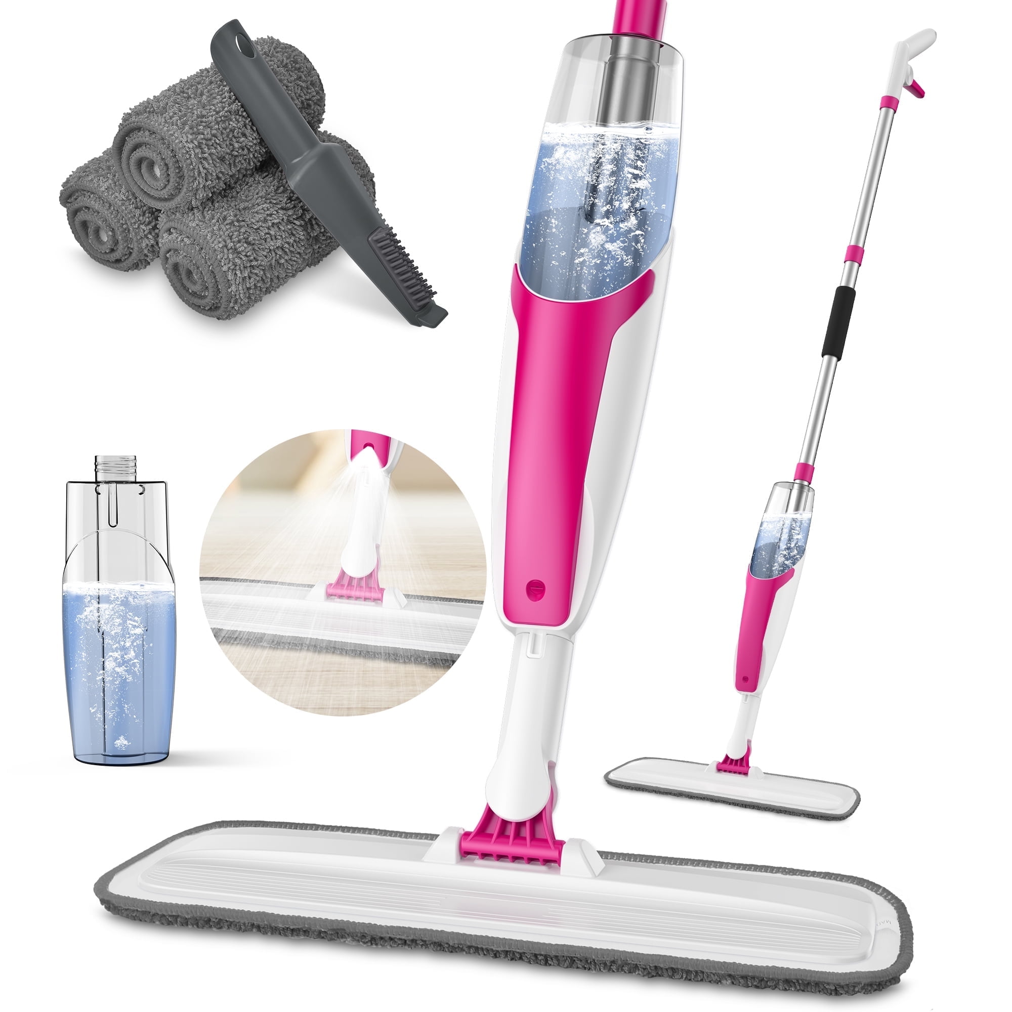 BIMZUC Spray Mop for Floor Cleaning Wet & Dry, with 14 oz Refillable ...