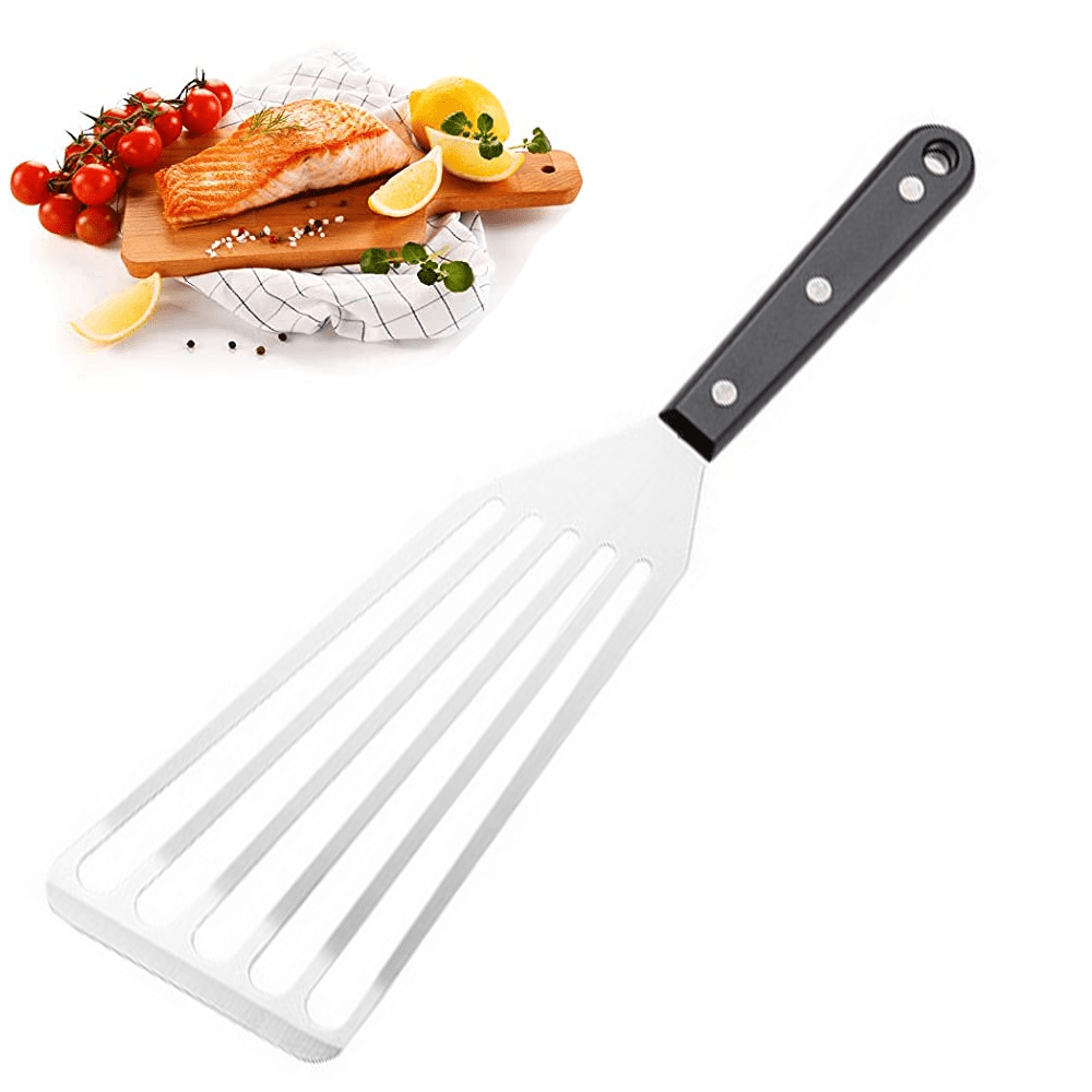 Heat Resistant Fish Spatula - Stainless Steel Metal Spatula for Non ...