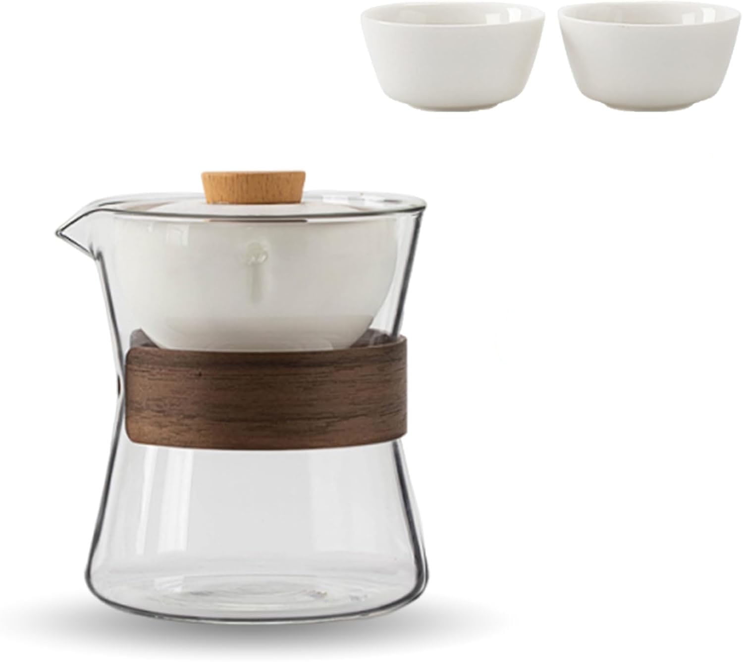 Heat-Resistant Glass Teapot with Rotating Strainer, 360 Rotating Glass ...