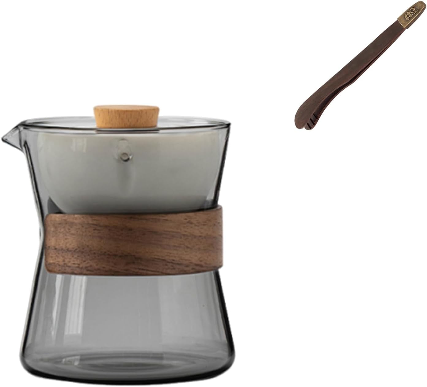 Heat-Resistant Glass Teapot with Rotating Strainer, 360 Rotating Glass ...