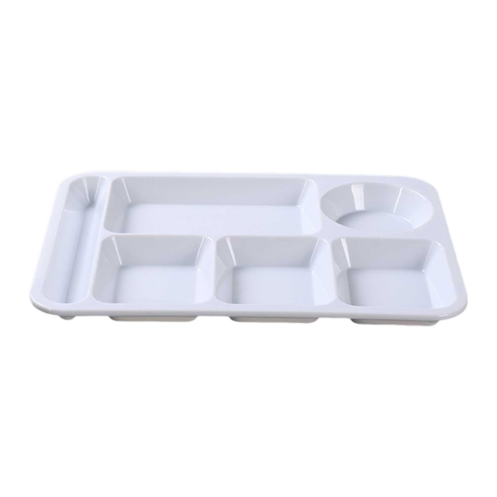 Heat-Resistant Imitation Porcelain Compartment Fast Food Trays - Ideal ...