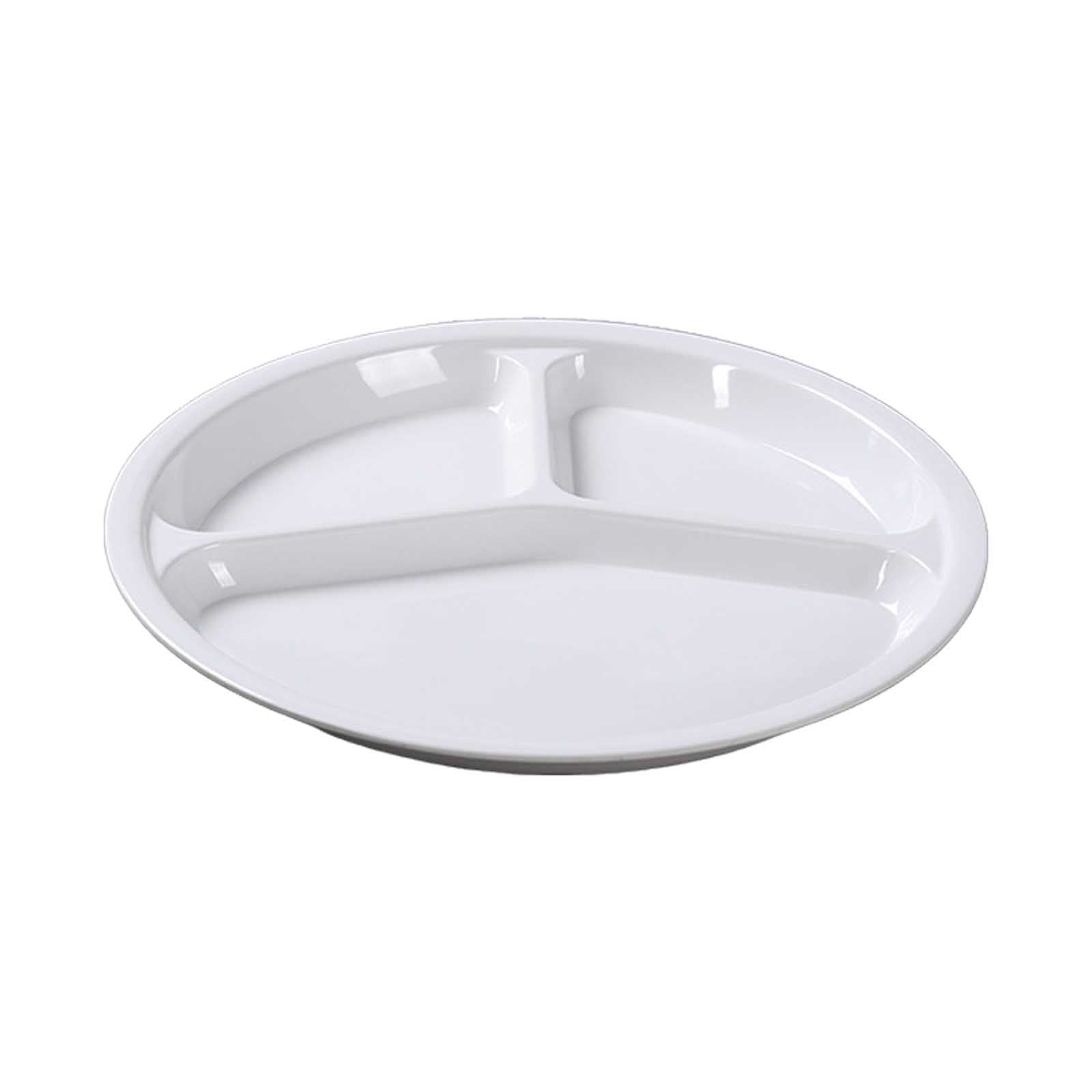 Heat-Resistant Imitation Porcelain Compartment Fast Food Trays - Ideal ...