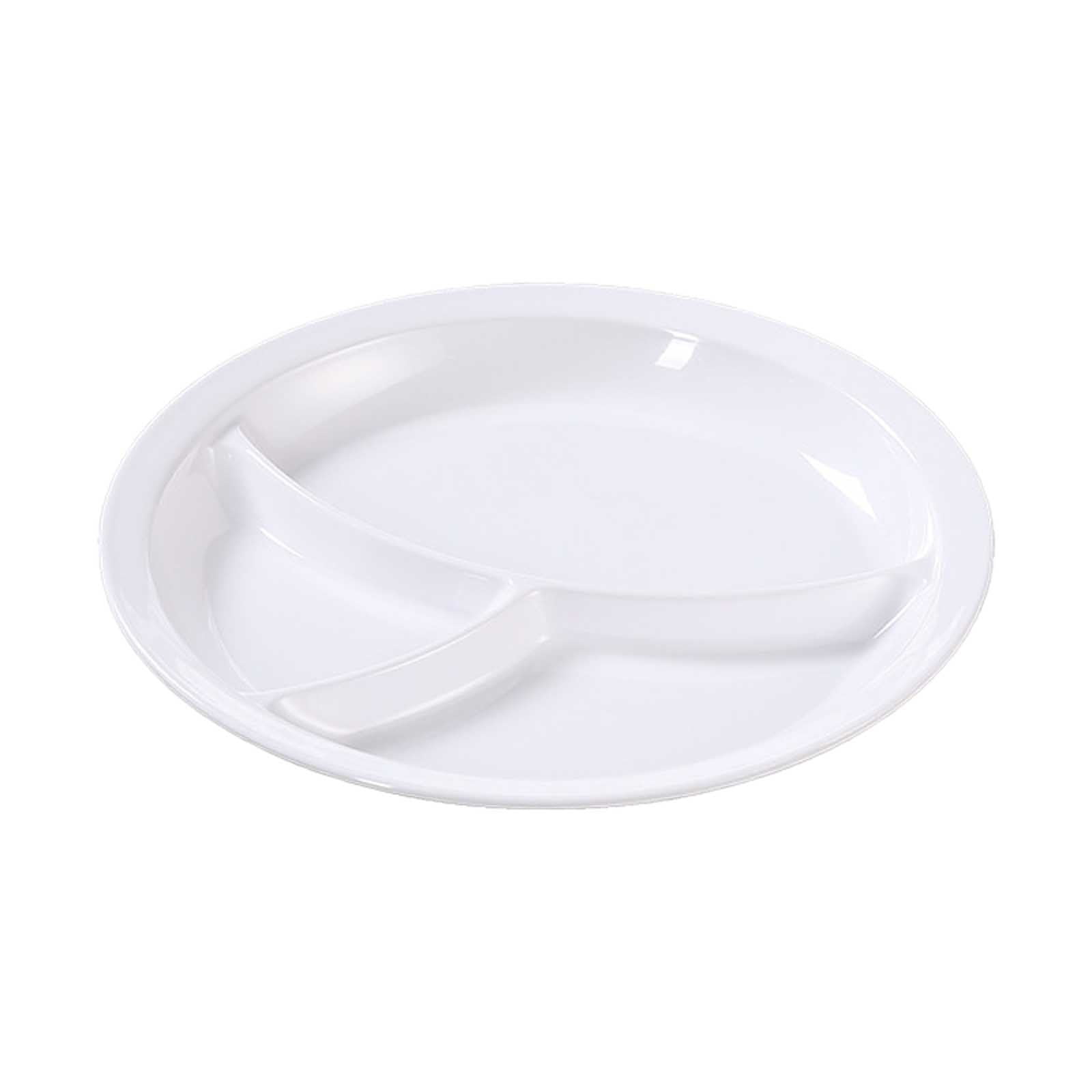Heat-Resistant Imitation Porcelain Compartment Fast Food Trays - Ideal ...