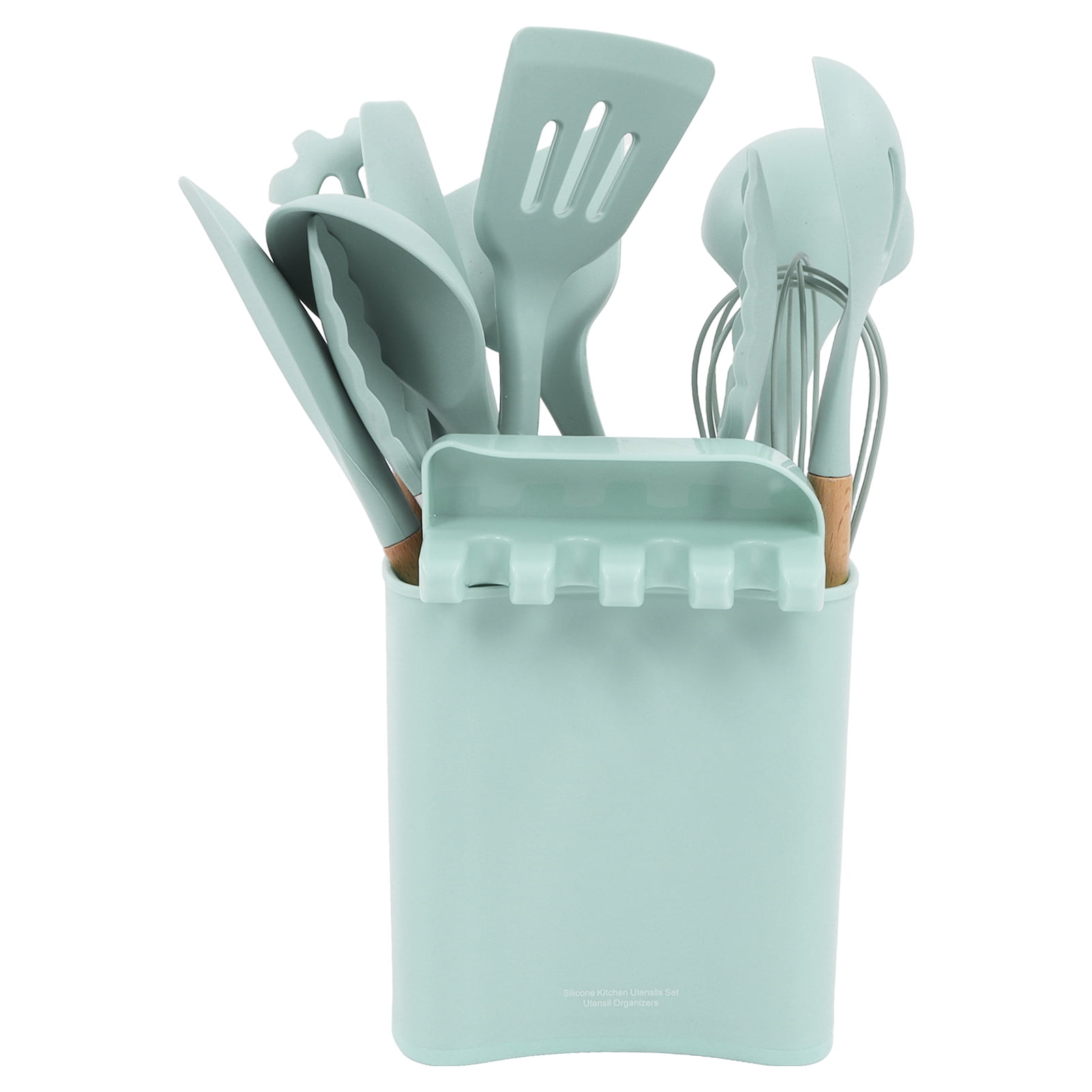 Heat Resistant Kitchen Utensils: 13-pc Silicone Cooking Tools, Non ...