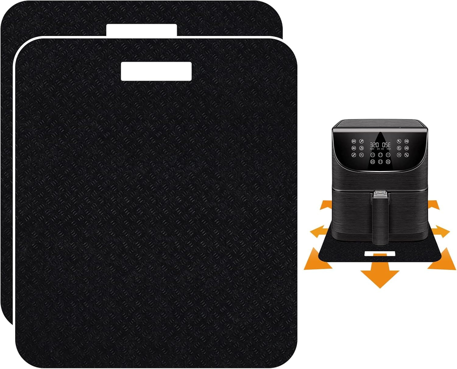 Heat Resistant Mat for Air Fryer, 2 Pcs 12 * 14 in Heat Resistant Pad ...