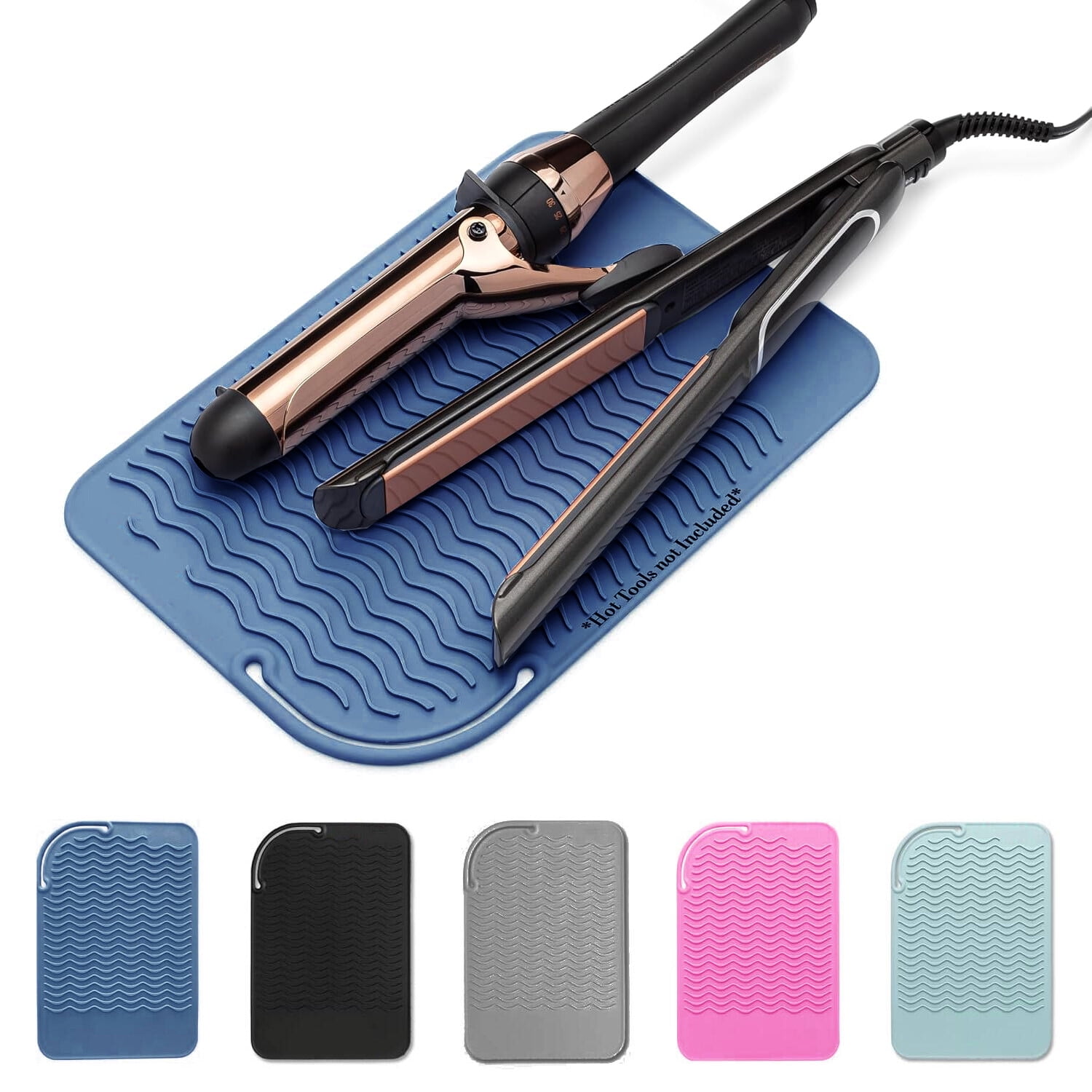 Heat Resistant Mat - Iron Mat - Curling Iron Holder - Silicone Heat ...