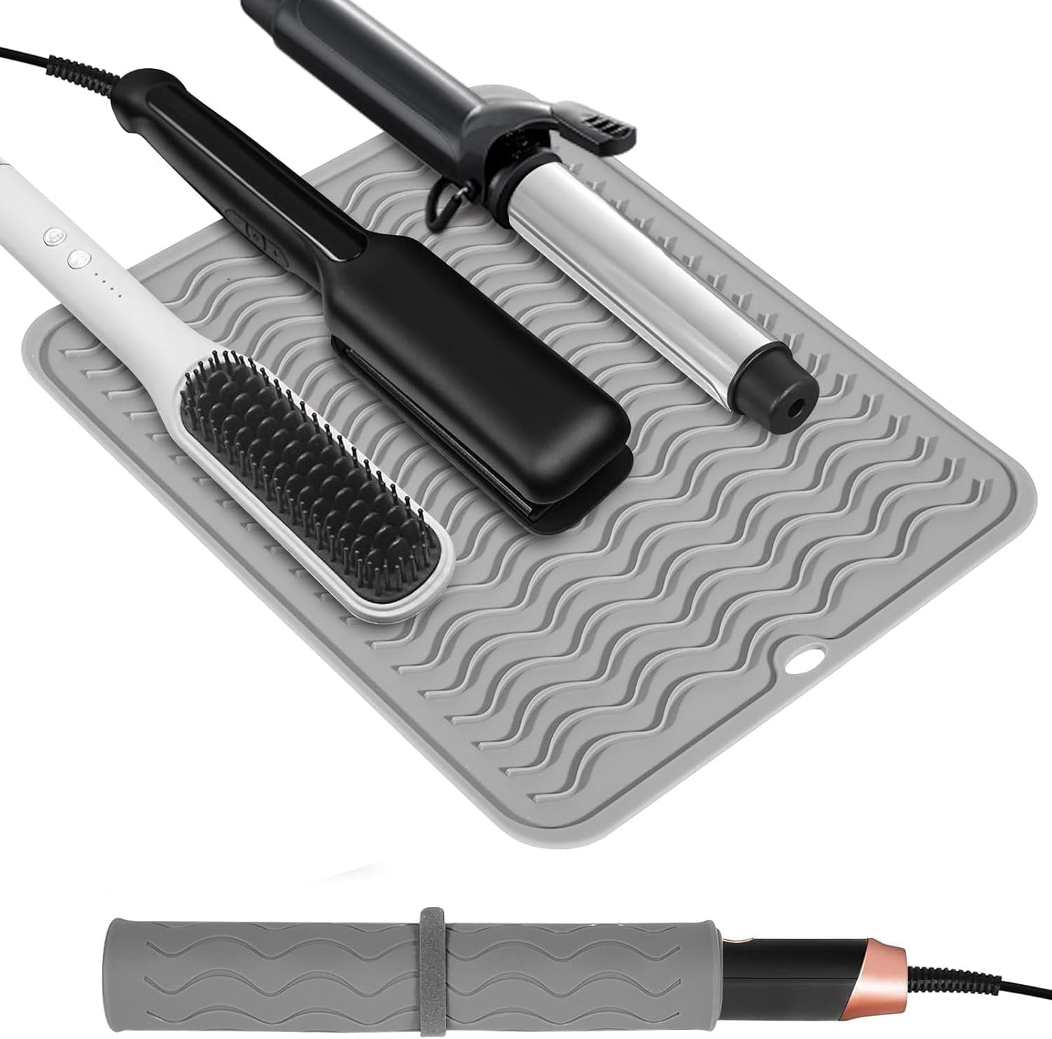 Heat Resistant Mat Oversize Curling Iron Mat Hot Hair Tools Mat for ...