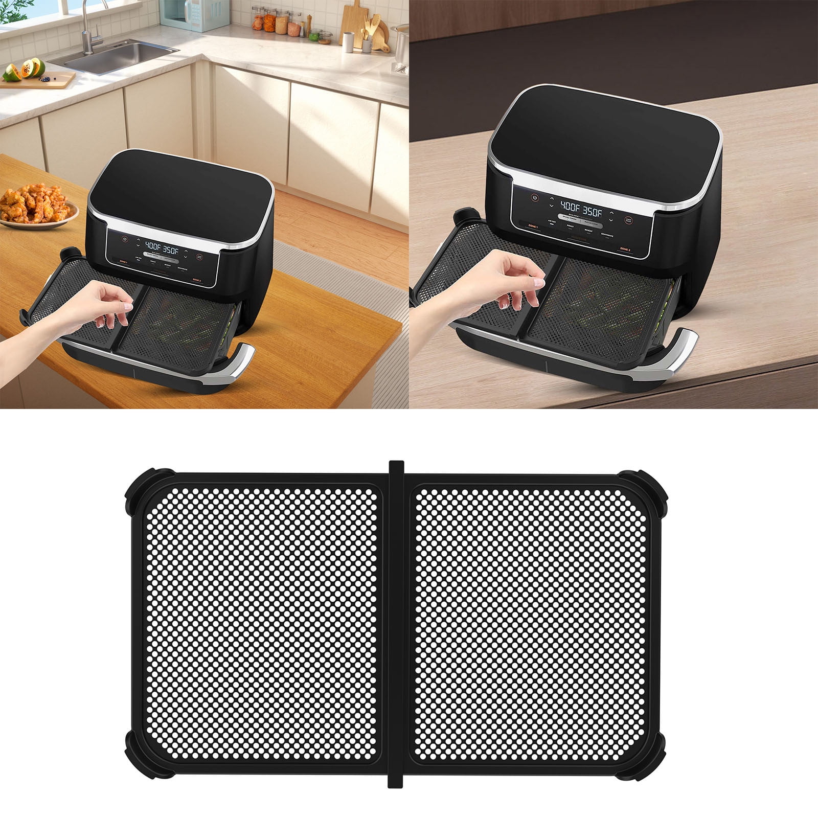 Heat Resistant Mat for Air Fryer with Sliding Function 37x21x1.75cm Pad ...