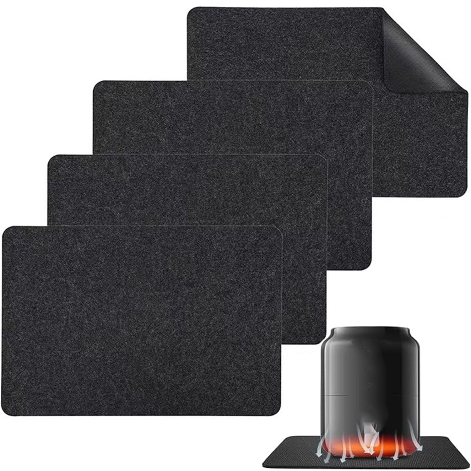 Heat Resistant Mats for Countertop,Happon 4 Pack Heat Resistant Pad for ...