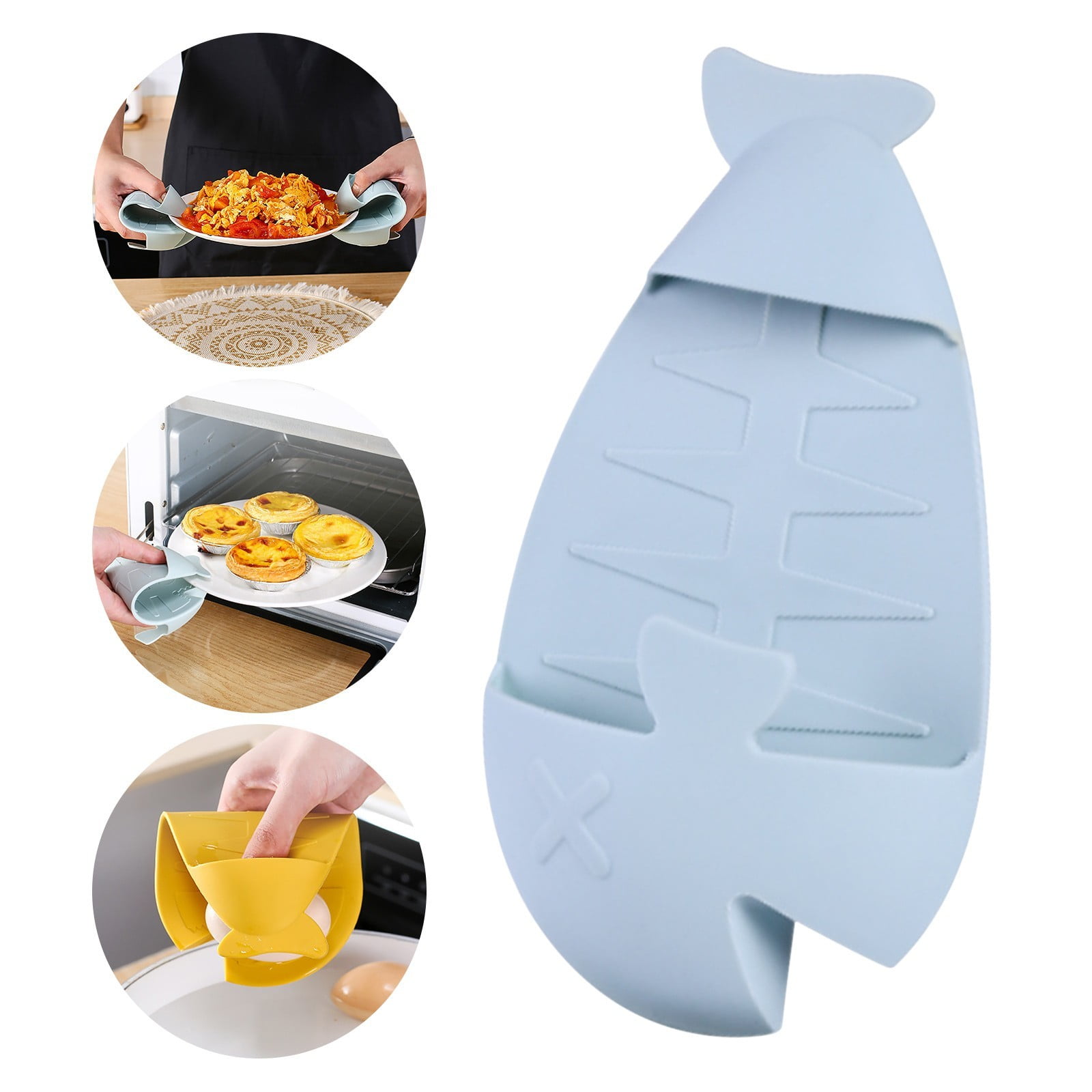 Heat-Resistant Oven Glove, Thickened Silicone Non-Slip Mitt for Kitchen ...