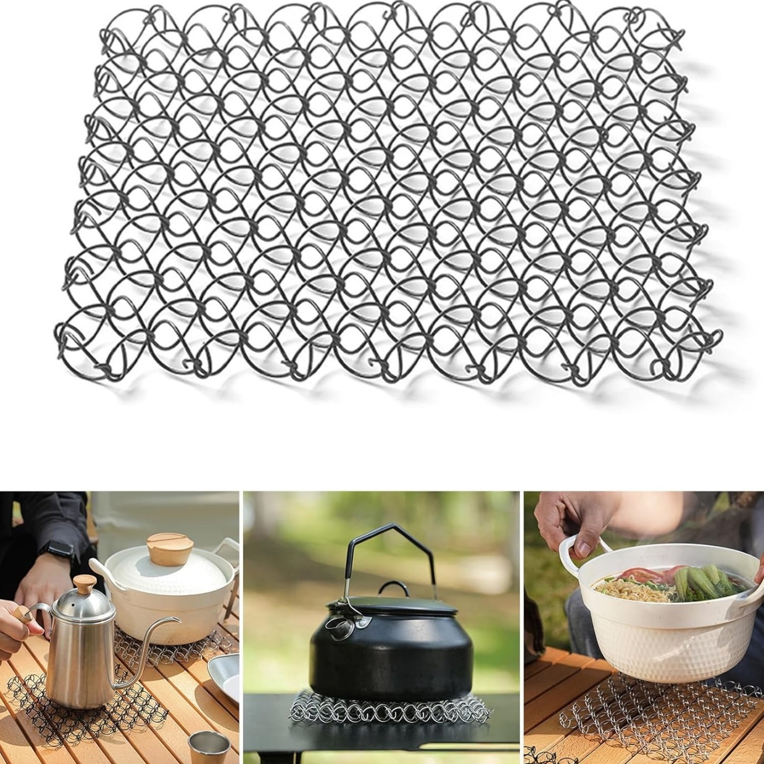 Heat Resistant Pads,Anti-Scalding Table Mat for Casserole,Outdoor Coil ...