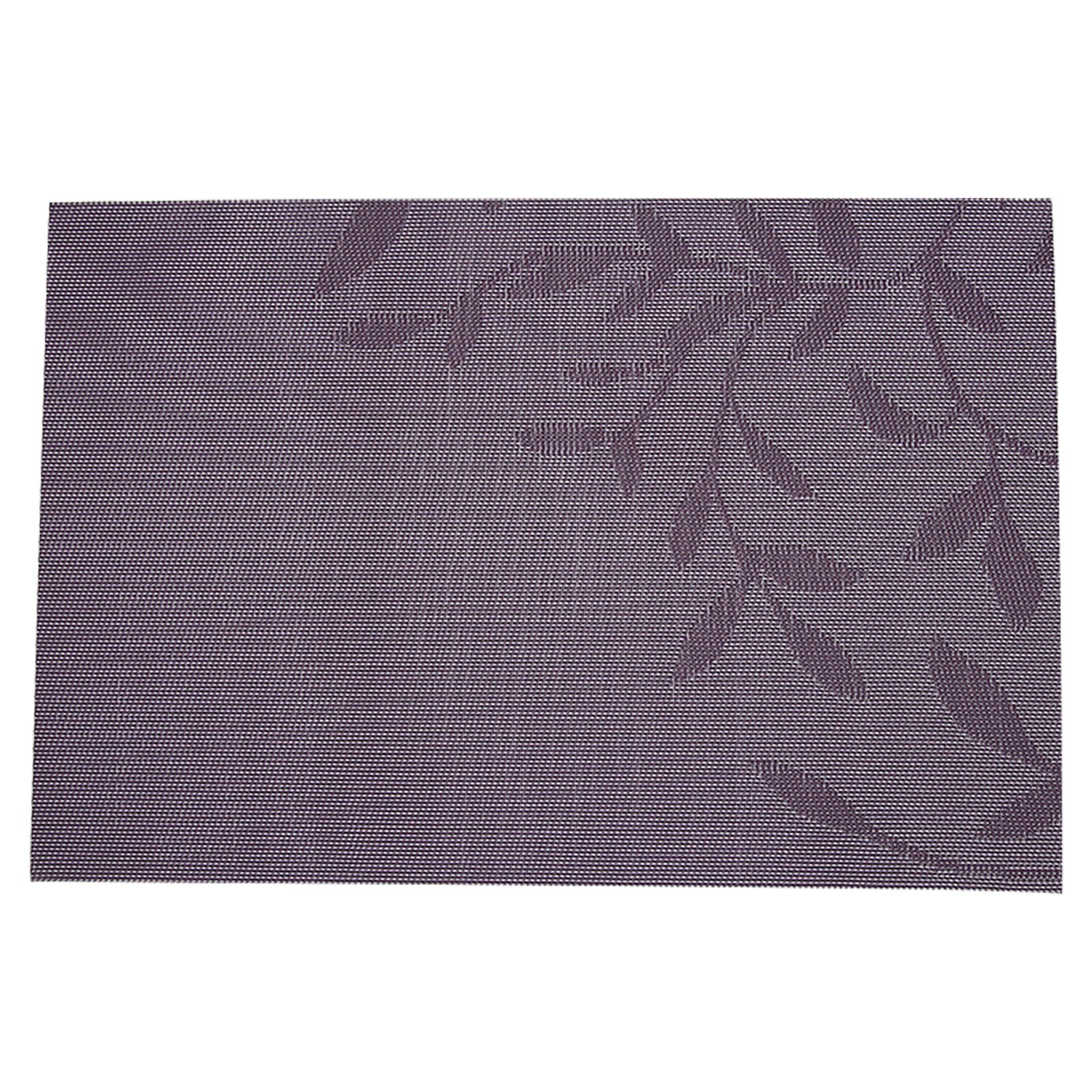 Heat-Resistant Pvc Table Mat Purple - Placemat Woven Non Slip Pvc ...