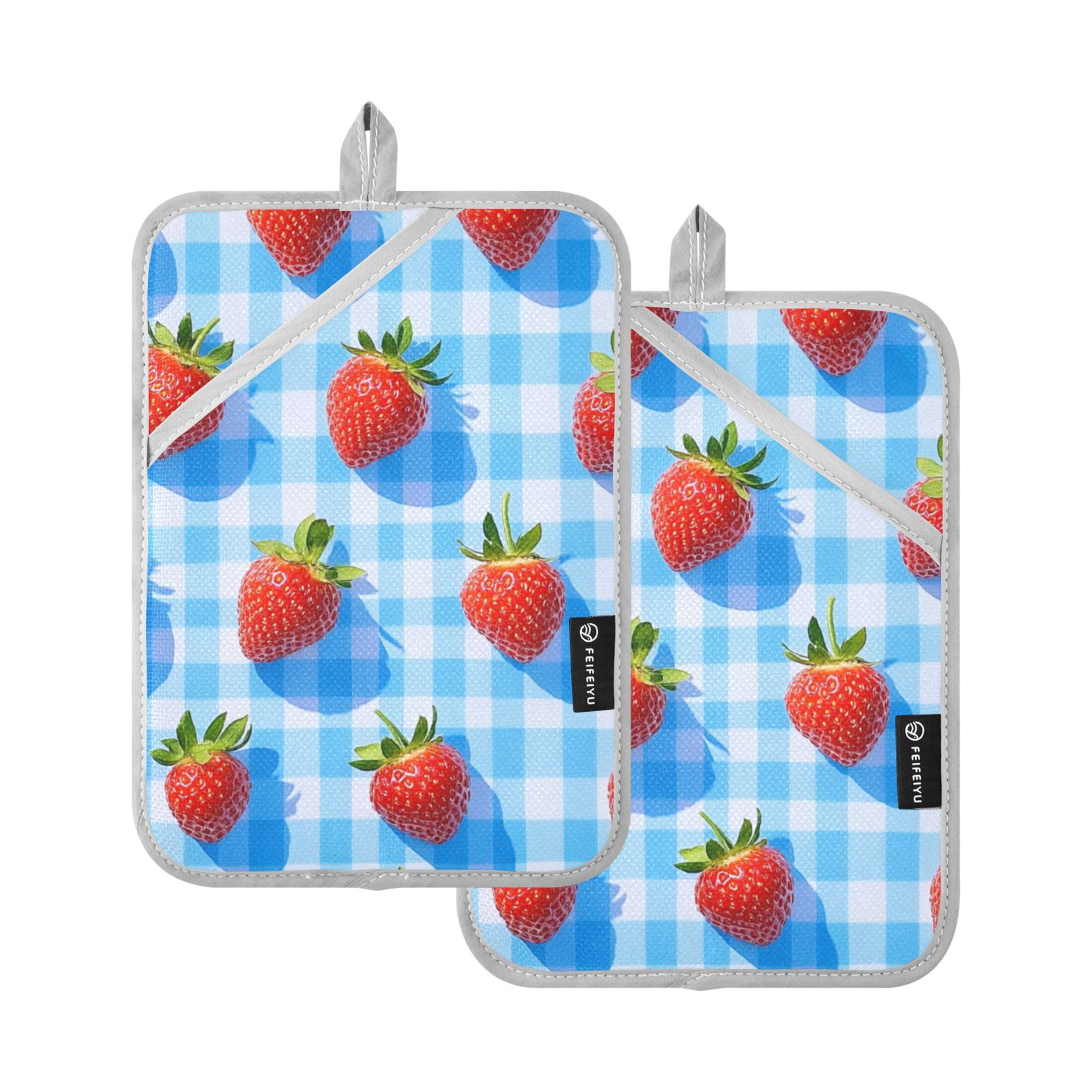 【Heat-Resistant】Quilted Cotton Potholders Set of 2 - Stylish Kitchen ...
