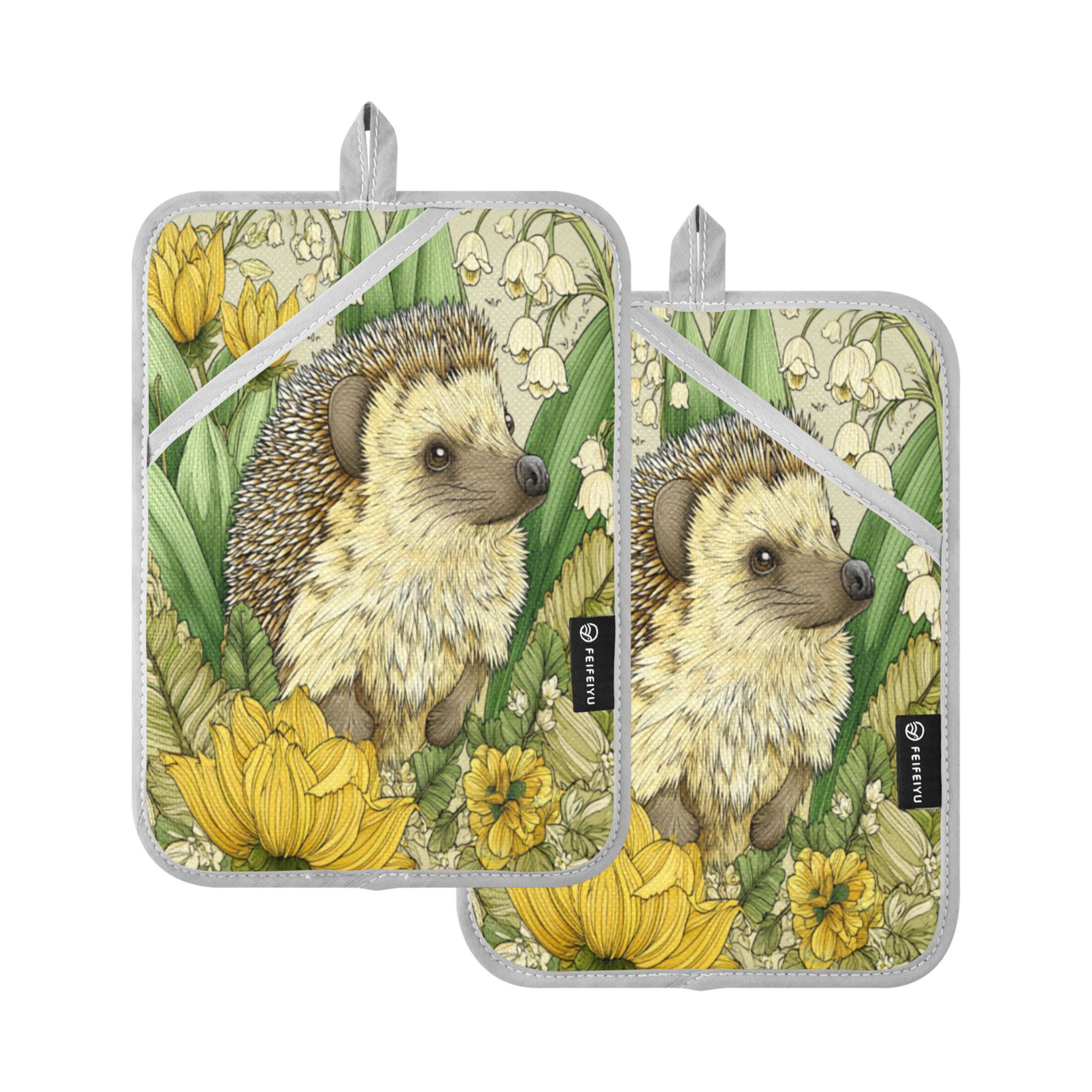 【Heat-Resistant】Quilted Cotton Potholders Set of 2 - Stylish Kitchen ...