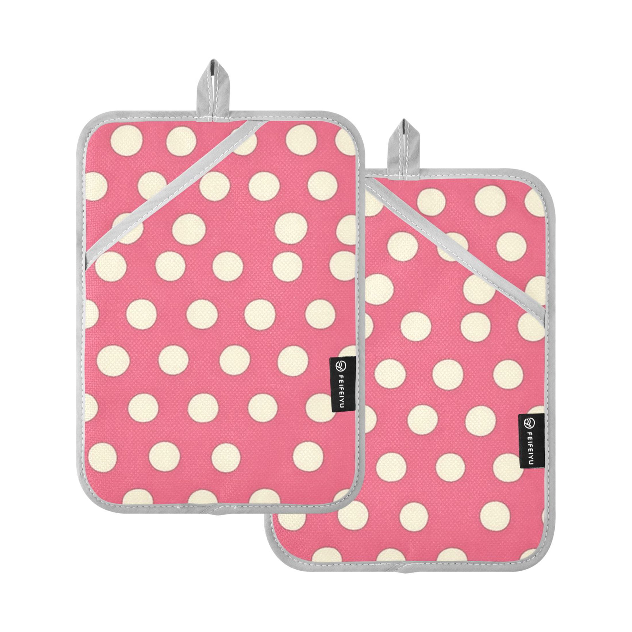 【Heat-Resistant】Quilted Cotton Potholders Set of 2 - Stylish Kitchen ...