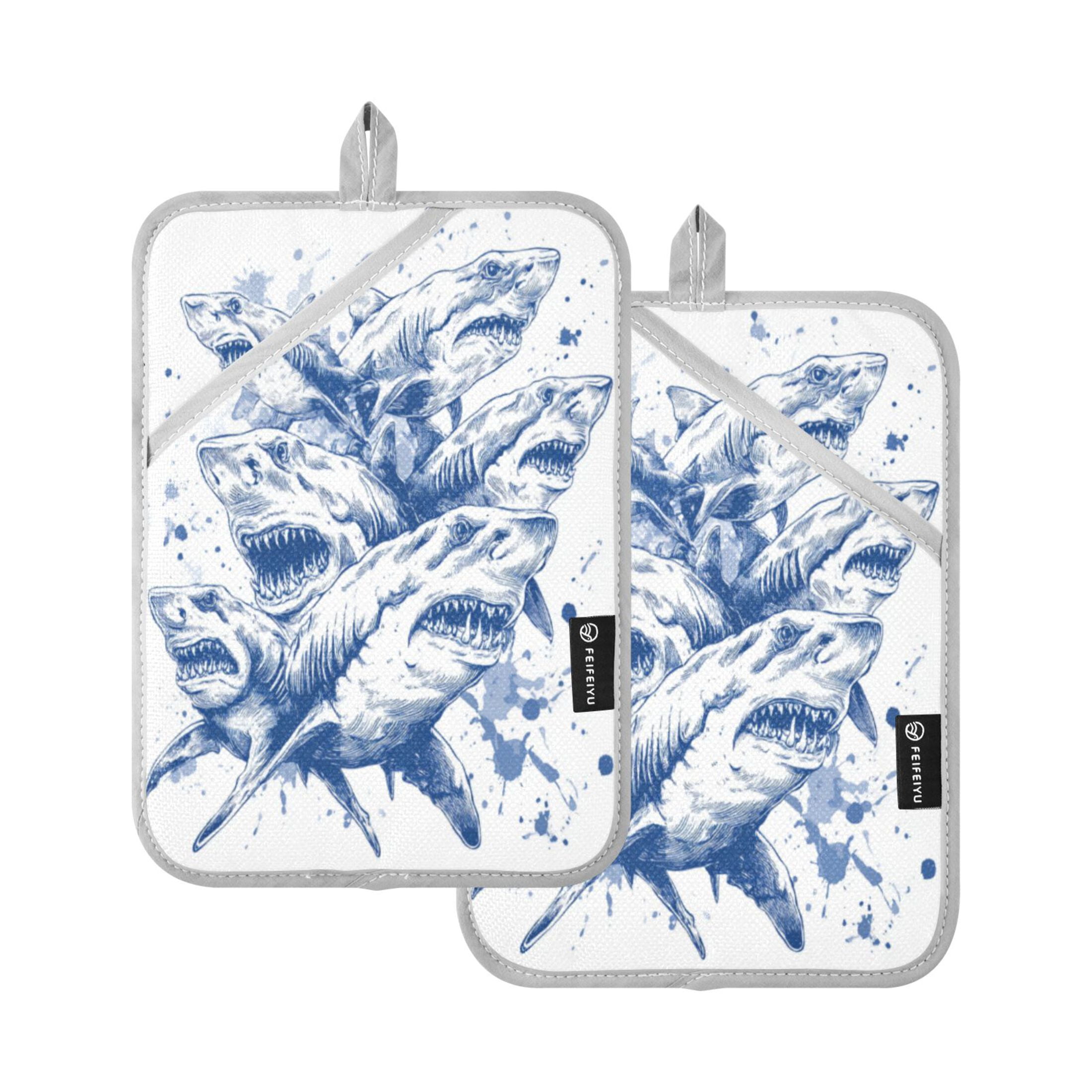 【Heat-Resistant】Quilted Cotton Potholders Set of 2 - Stylish Kitchen ...