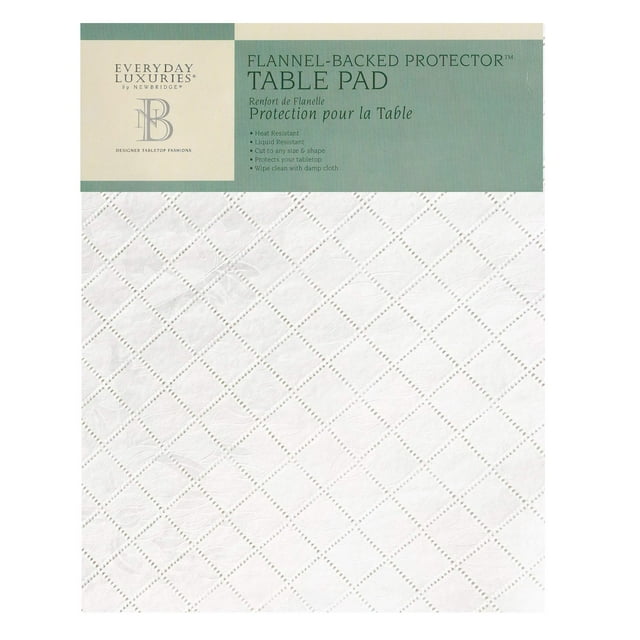 Heat Resistant Quilted Table Pad, Waterproof Cut to Fit Protector with ...