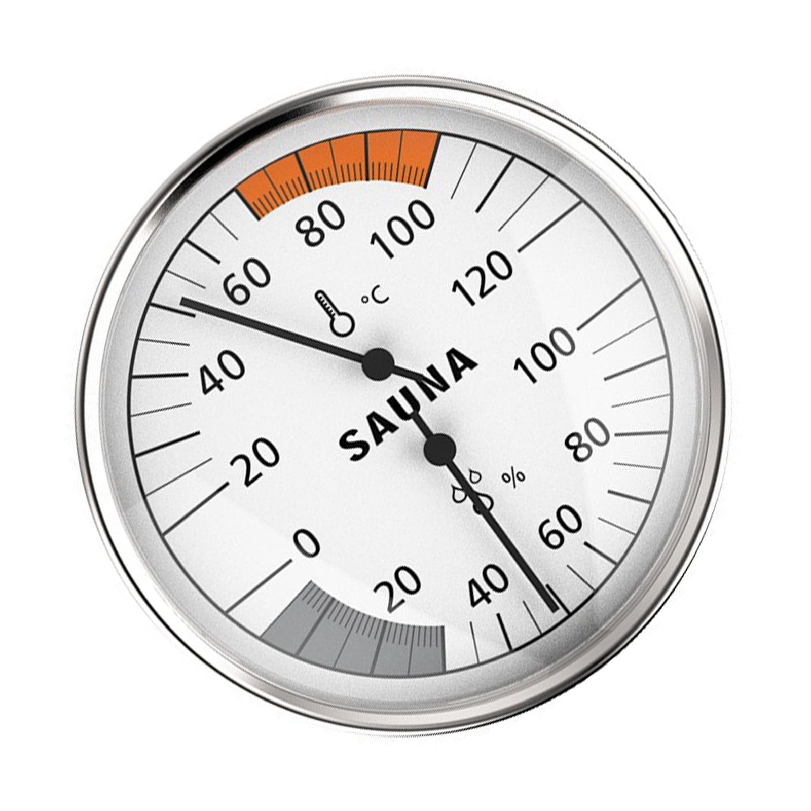 Heat Resistant Sauna Room Hygrometer Thermometers Aluminum Alloy ...