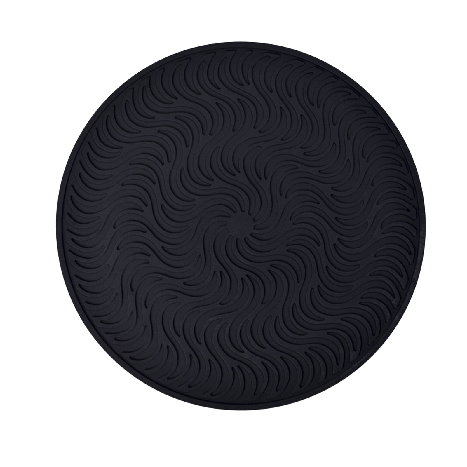 Heat Resistant Silicone Hot Pad Mat 20.5cm Round Solid Color High ...