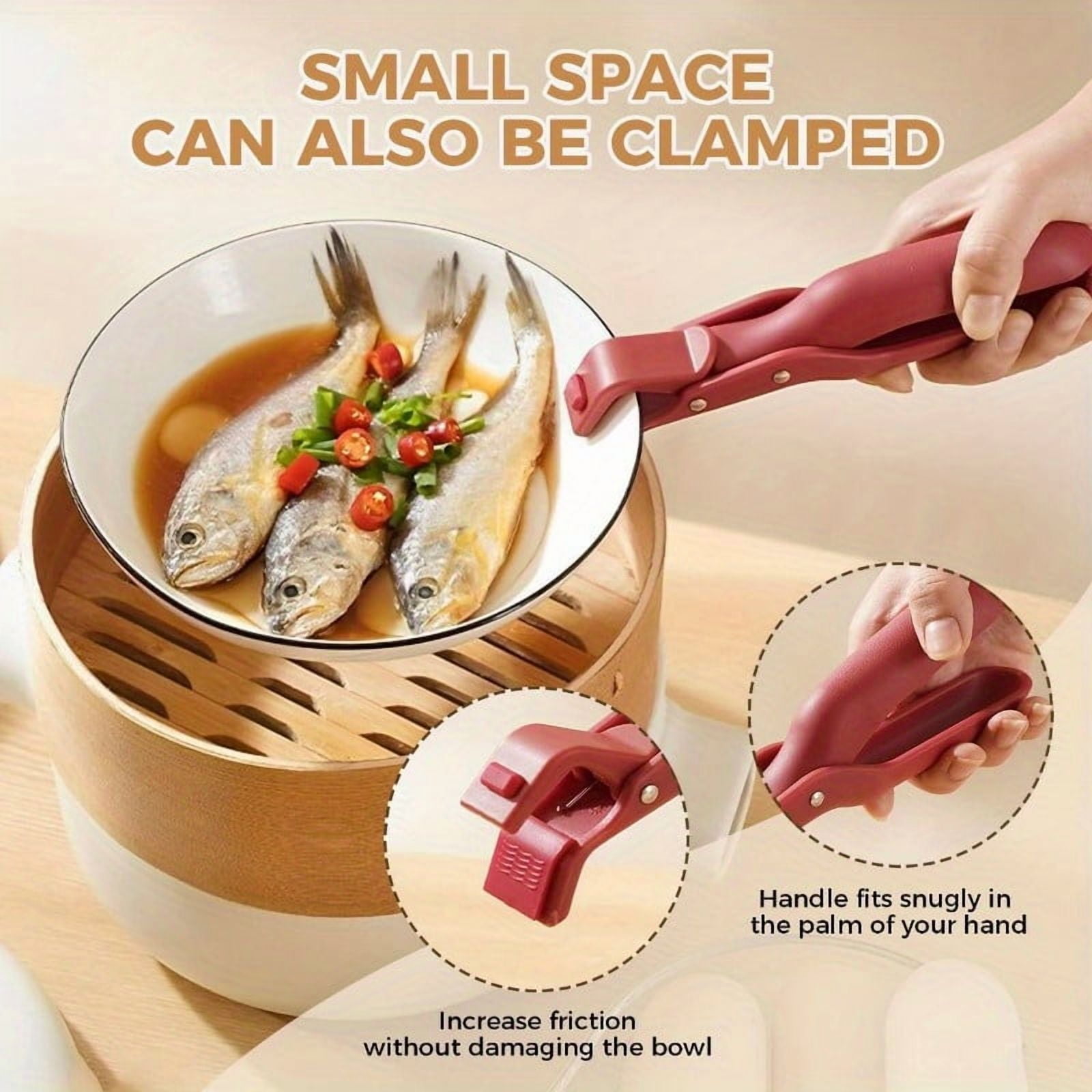 Heat-Resistant Silicone Hot Plate Handles | No-Burn Clip-On Grips for ...
