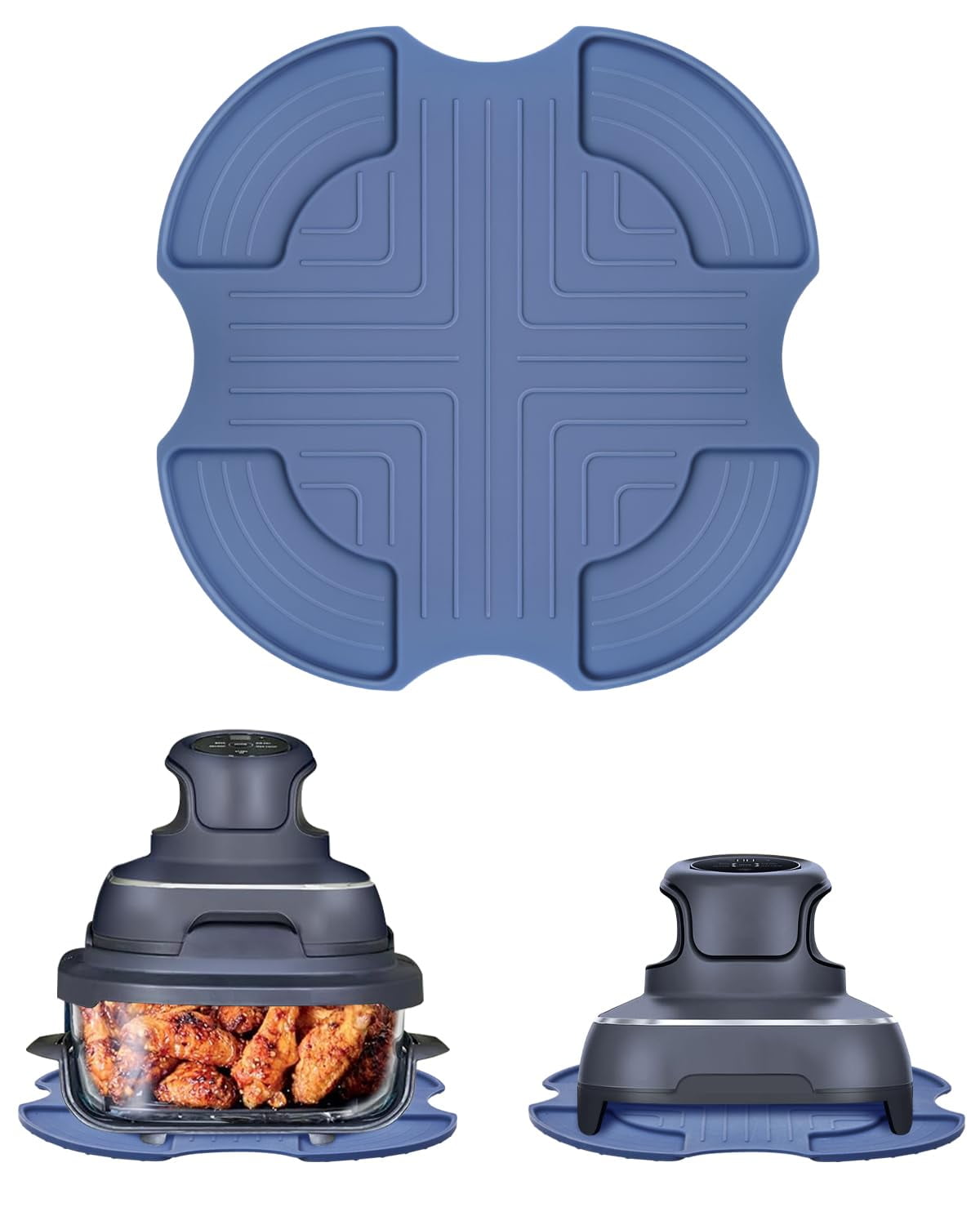 Heat-Resistant Silicone Mat for Ninja Crispi Glass Air Fryer, Reusable ...