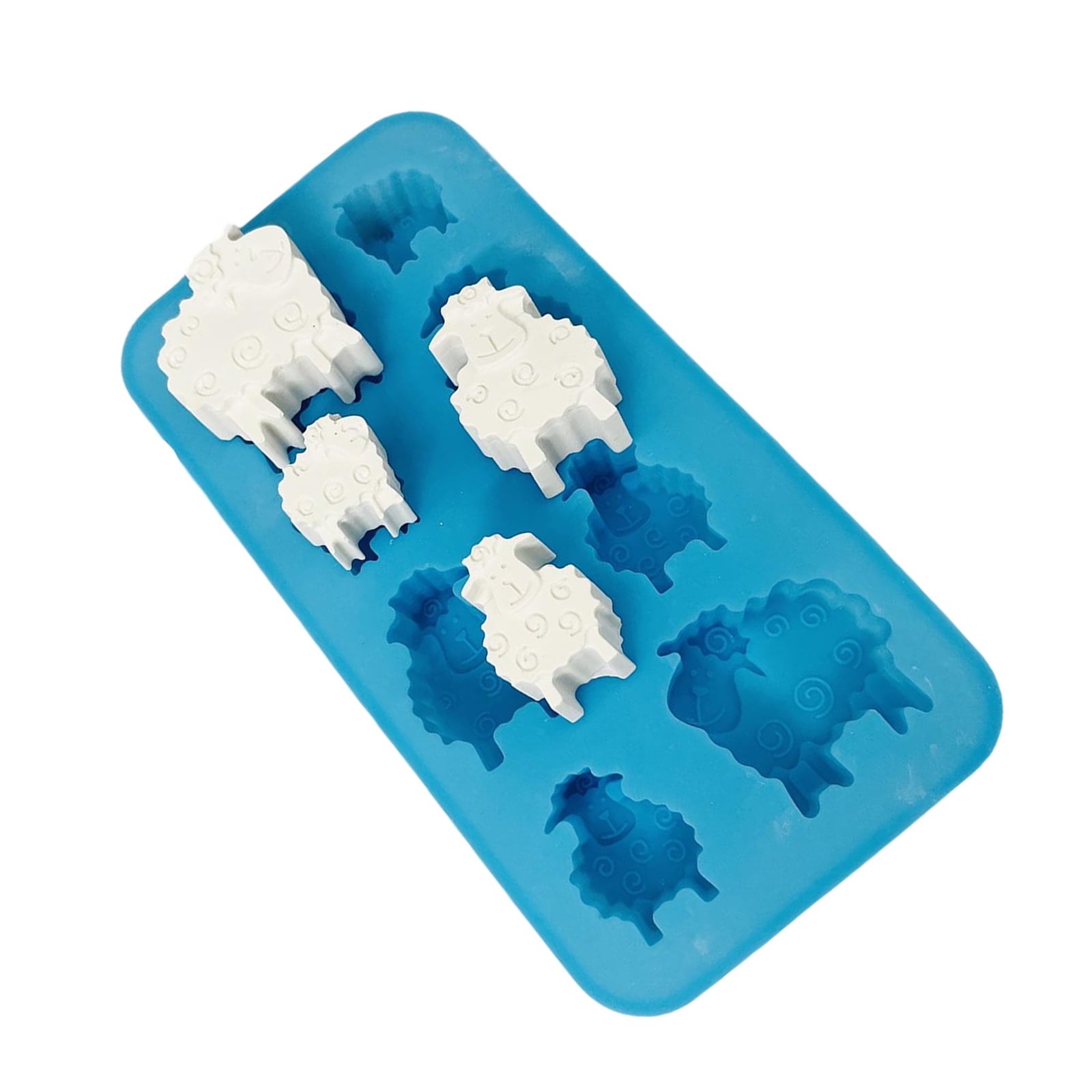 Heat Resistant Silicone Moulds for Creating 8 Cavities Sheep Shape ...