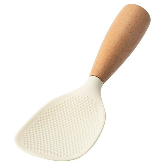Heat-Resistant Silicone Rice Spoon - Non-Stick Non-Scratch Rice Scoop ...