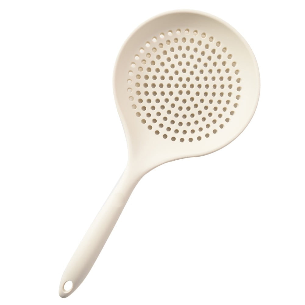 Heat Resistant Silicone Skimmer Spoon,Colander: Great for Cooking and ...