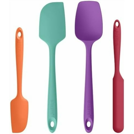 Heat Resistant Silicone Spatula - 600ºF Hot-Proof Food Grade Kitchen ...