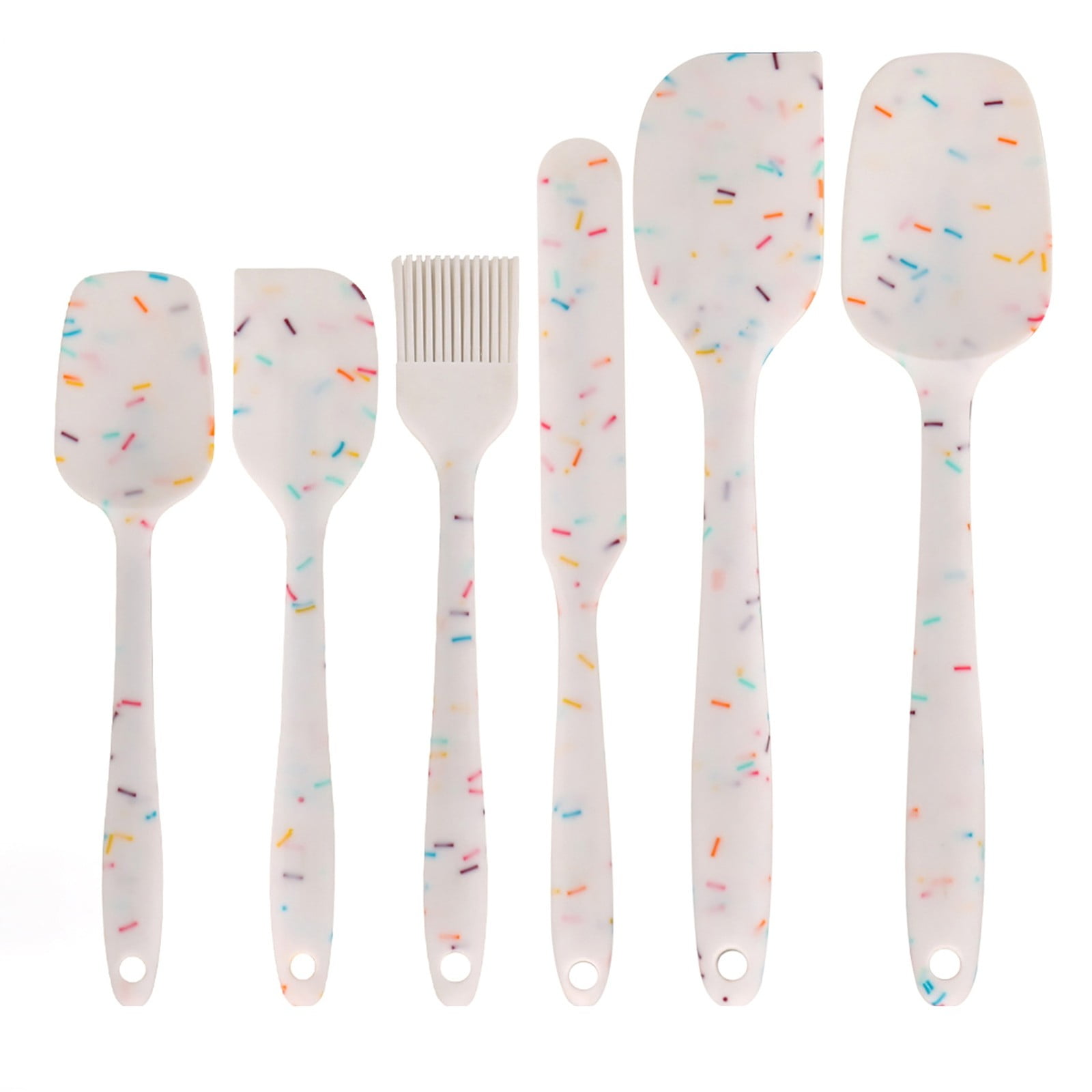 Heat-Resistant Silicone Spatula Set of 6 – Non-Stick, BPA-Free Kitchen ...