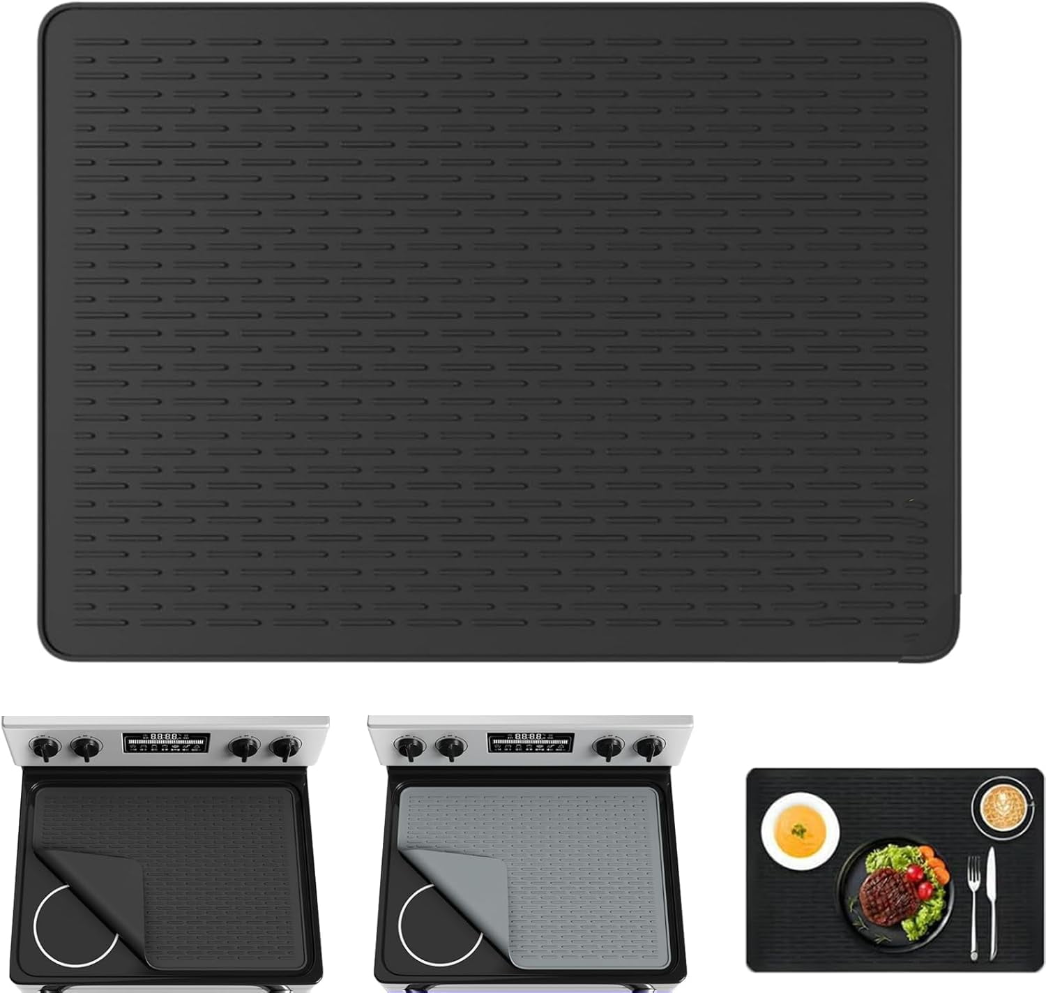 Heat Resistant Silicone Stove Cover Mat, Silicone Electric Stove Top ...