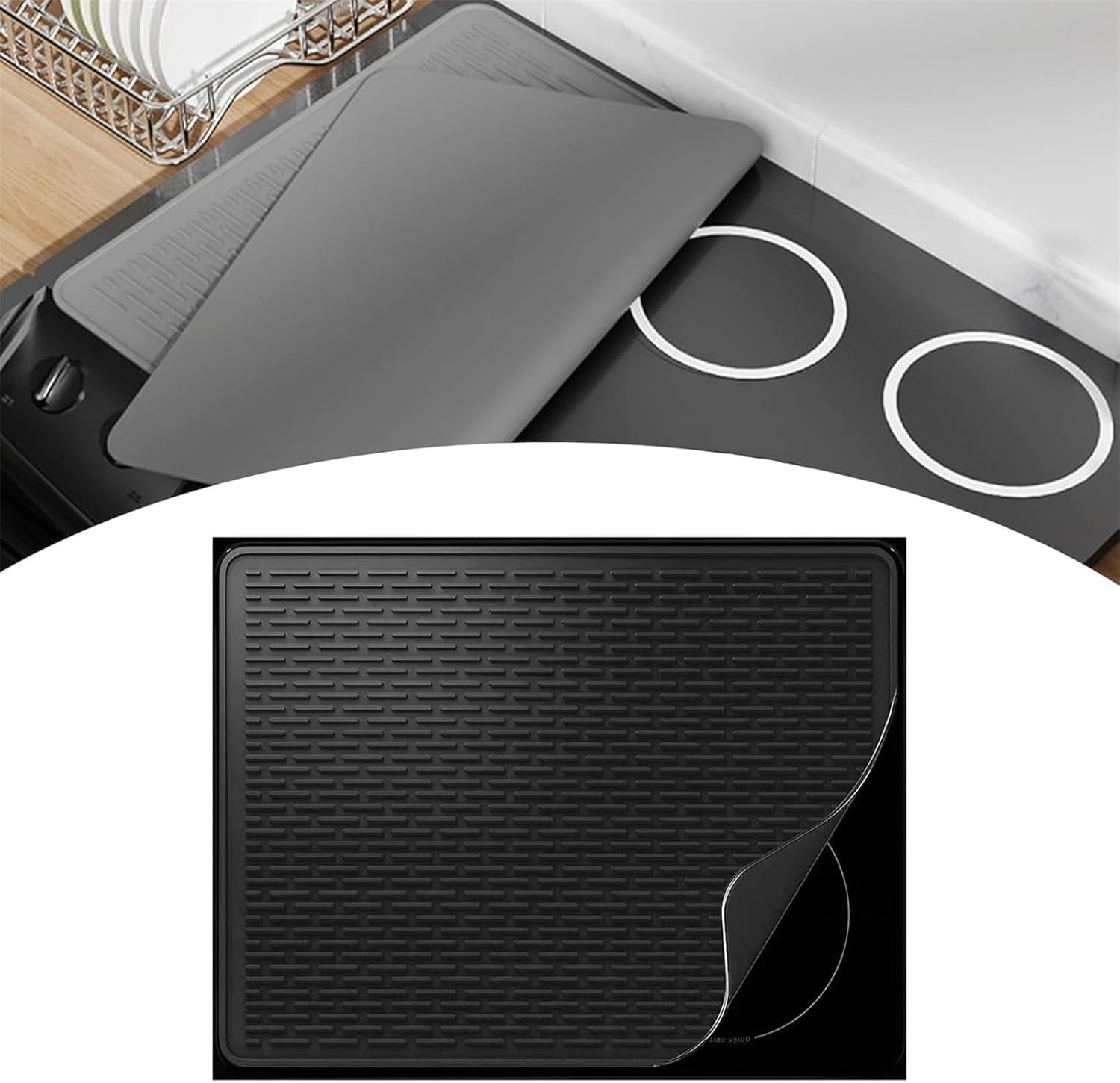 Heat-Resistant Silicone Stove Cover Mat & Utensils, 2025 New Silicone ...