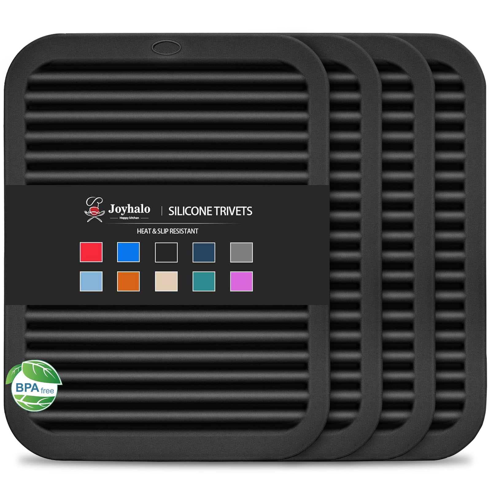 Heat Resistant Silicone Trivets, Large Hot Pads for Countertops and ...