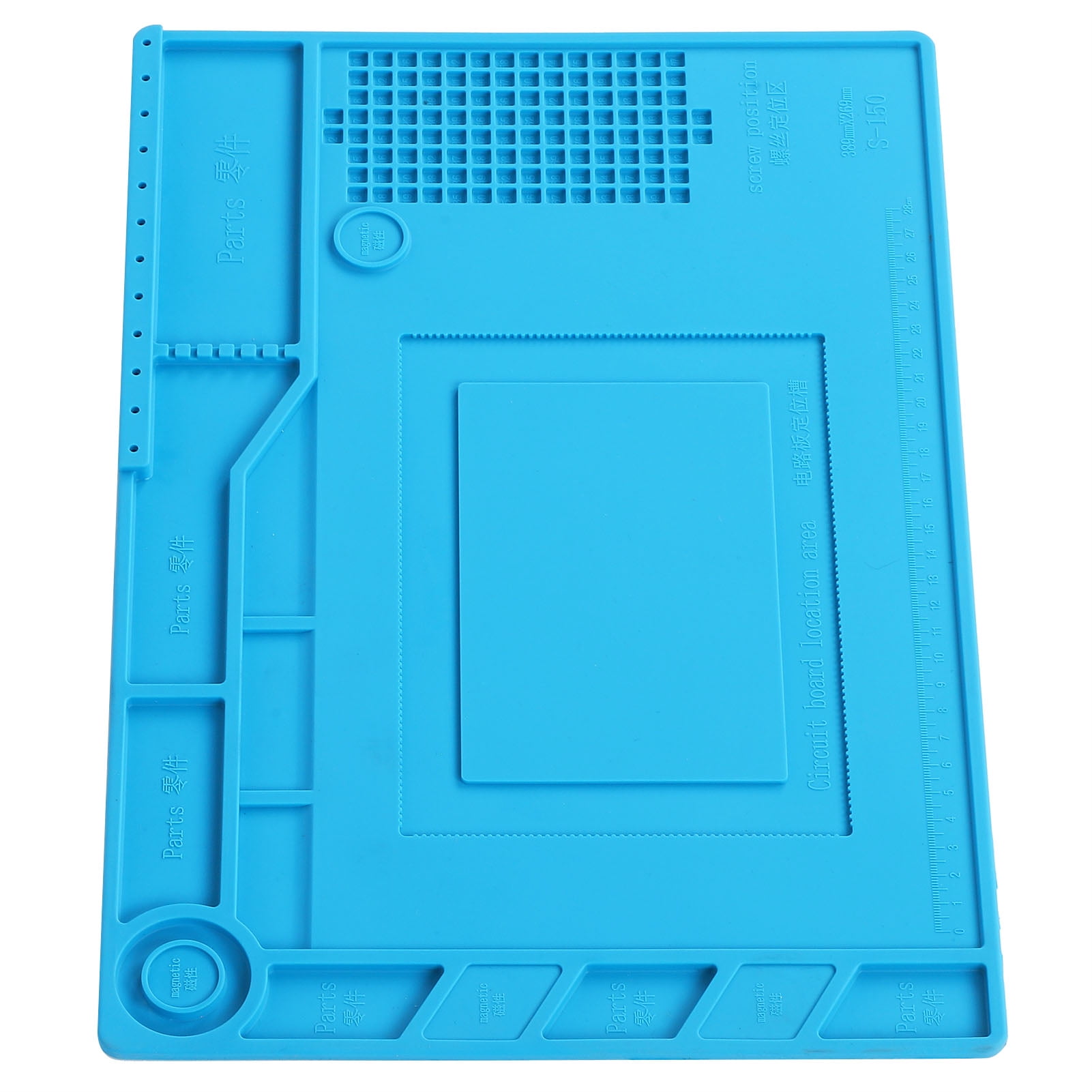 Heat Resistant Silicone Work Mat with Magnetic Insulation for Soldering ...