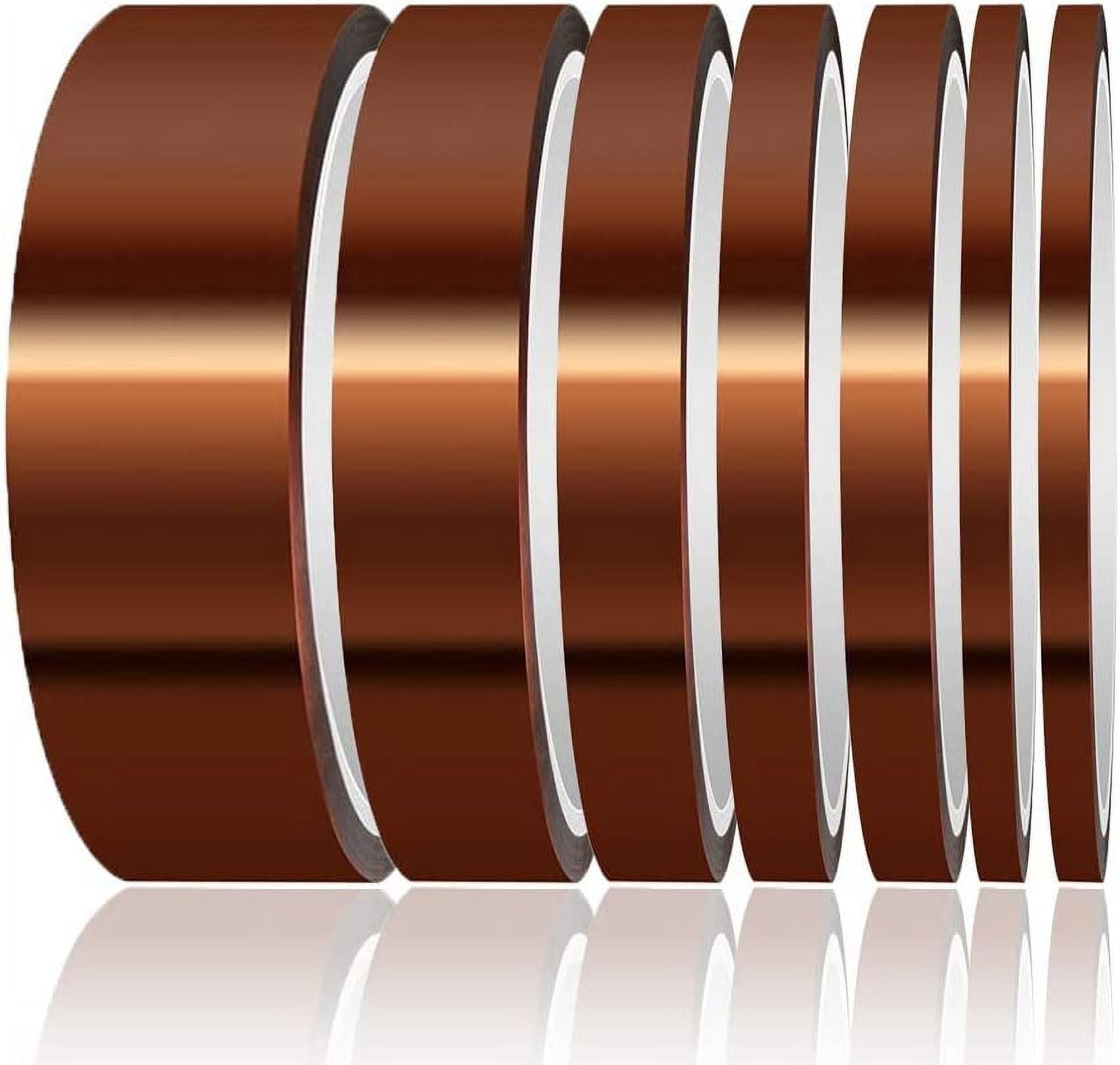 Heat Resistant Tape 7 Pack High Temp Tape Multi – Sized 1/8", 1/5", 1/4 ...