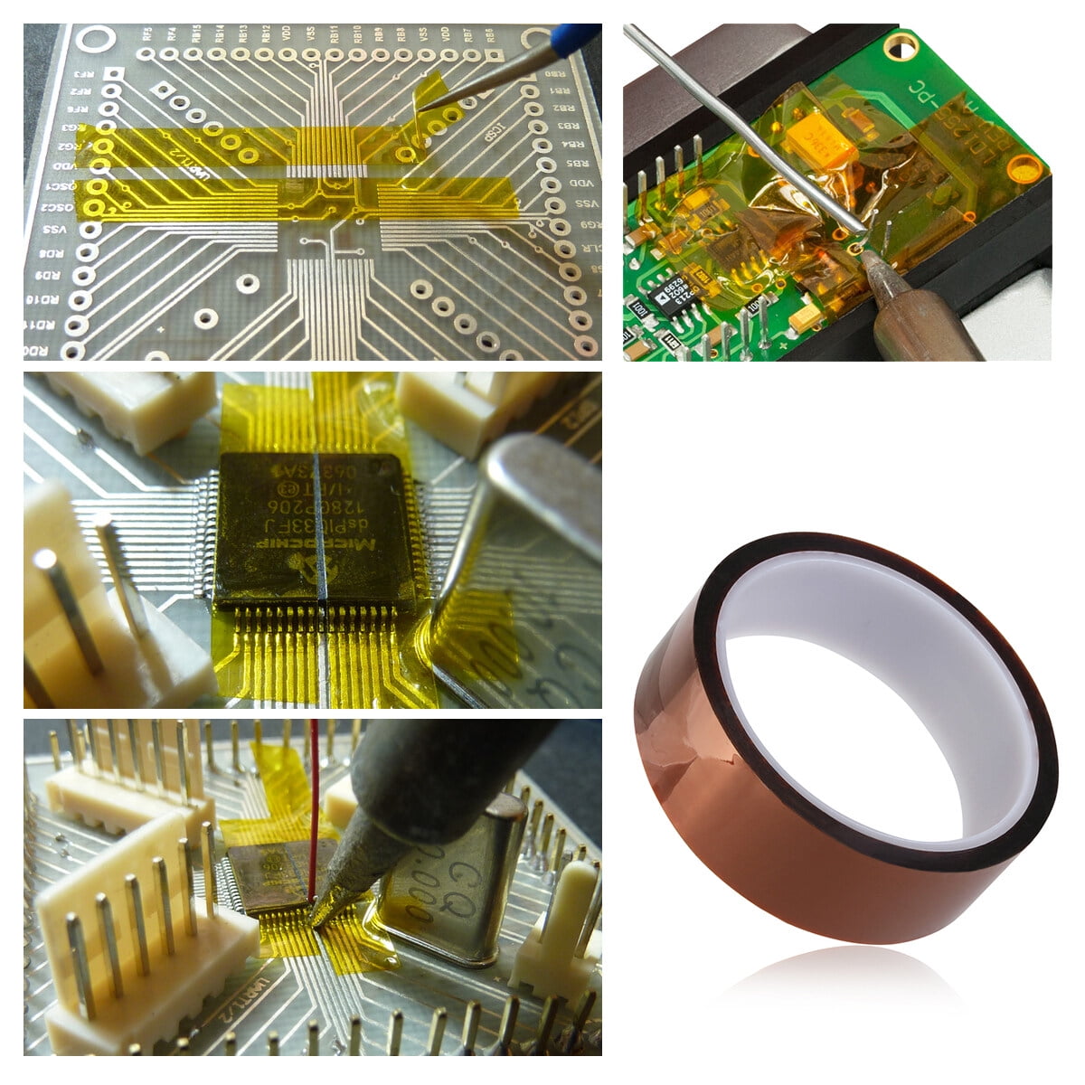 Heat Resistant Tape Polyimide Film Silicone Bands High Temperature ...