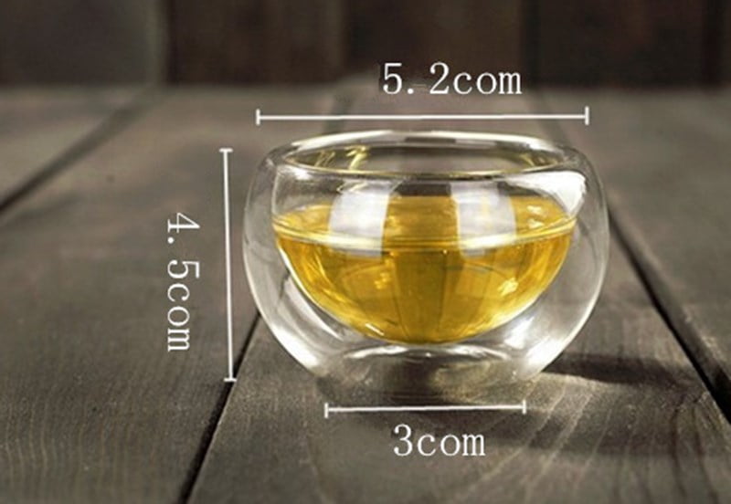 Heat Resistant Tea Cup with Coaster Tin Plum Flower Tea CupTransparent ...