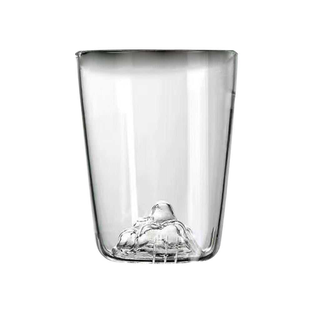 Heat Resistant Tea and Water Separation Glass Landscape Cup with Walnut ...
