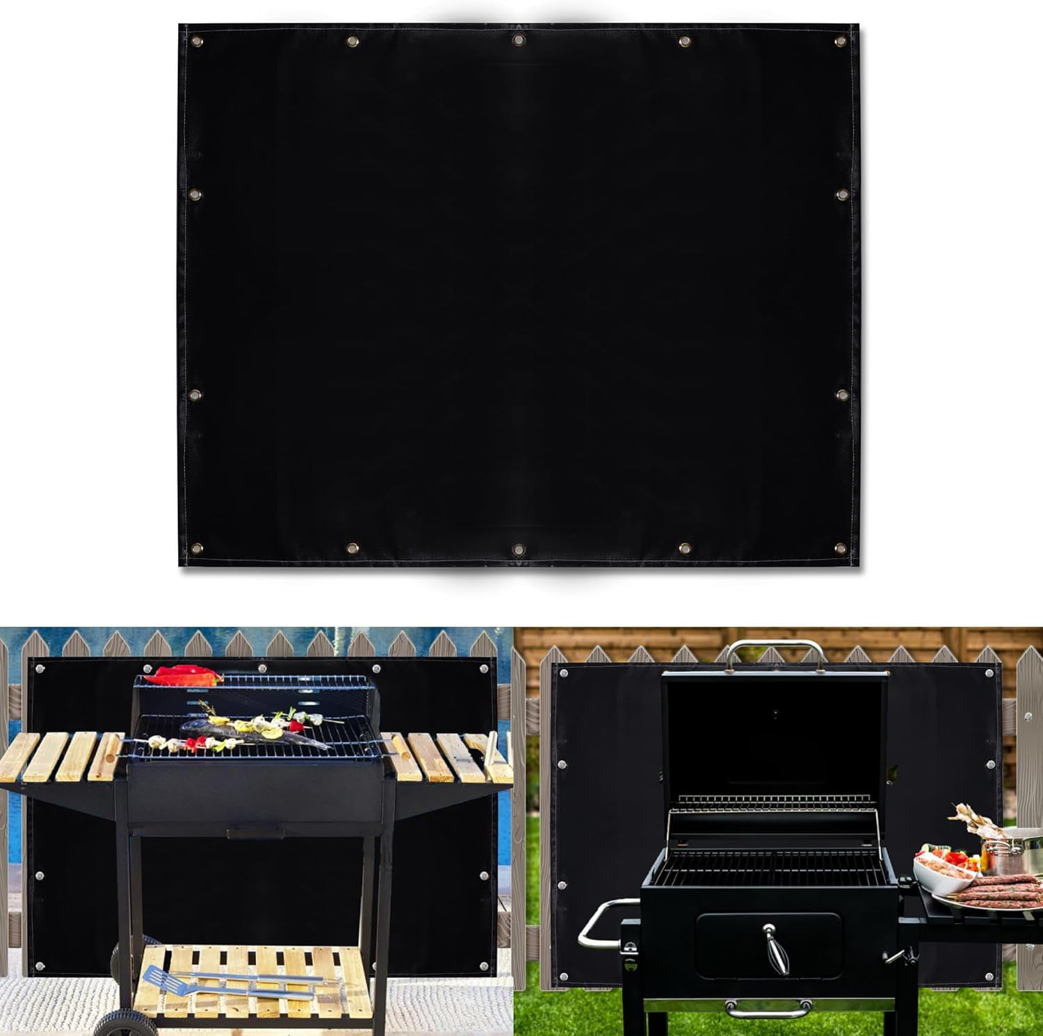 Heat Shield Behind Grill Heat Shield Mat for Deck Fence, Railing, Grill ...