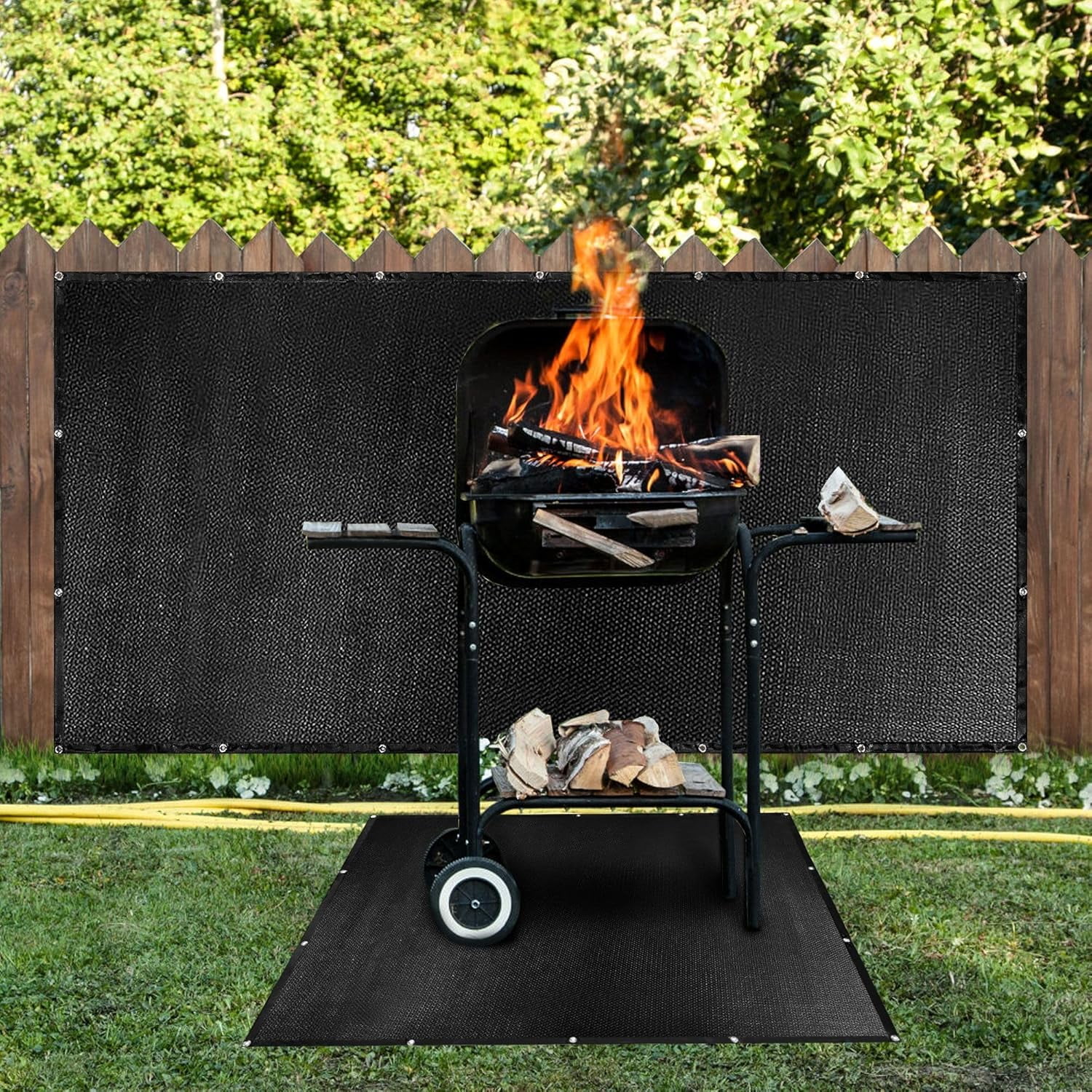 Heat Shield Behind Grill, Heat Shield Mat for Wall Behind Grill, Deck ...