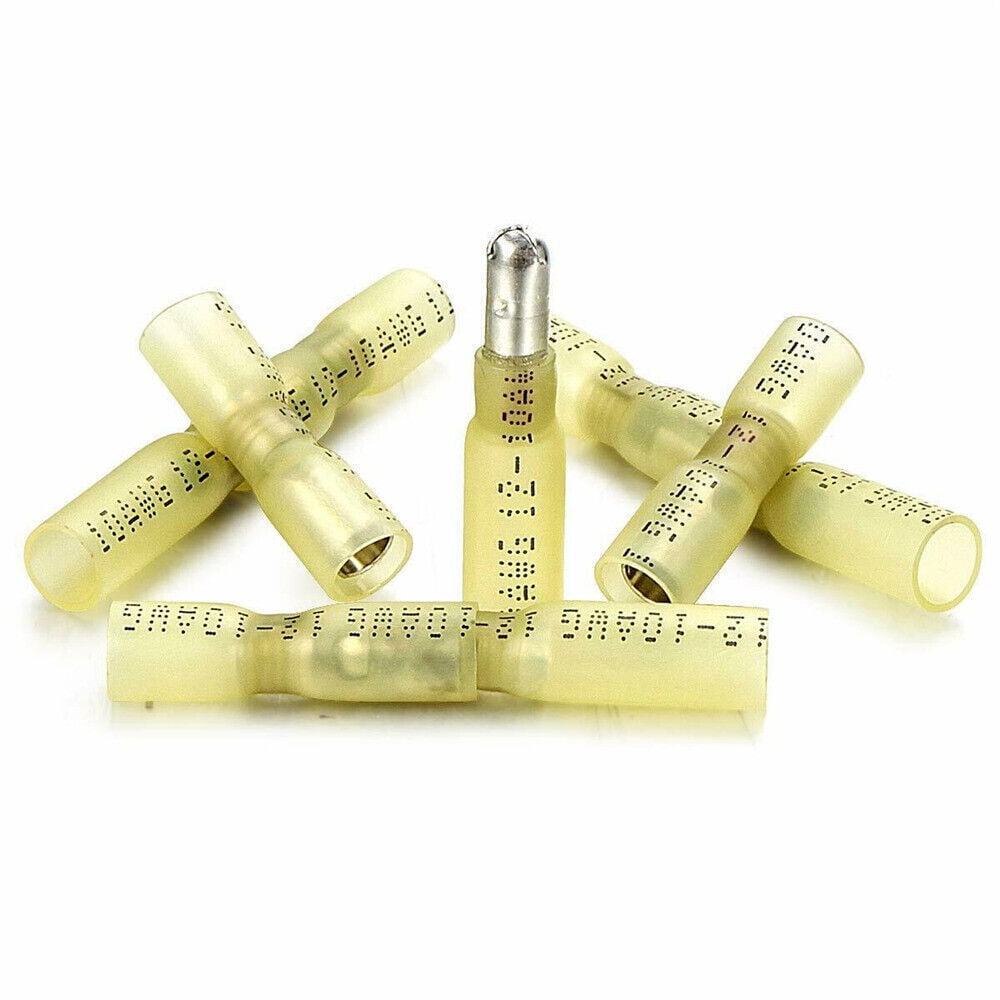 Heat Shrink Bullet Wire Connectors 12-10AWG Male Female Crimp Terminals ...