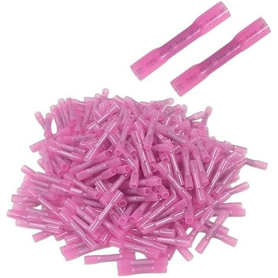 Heat Shrink Connectors,200Pcs 22-16 AWG Red Electrical Wire Connectors ...